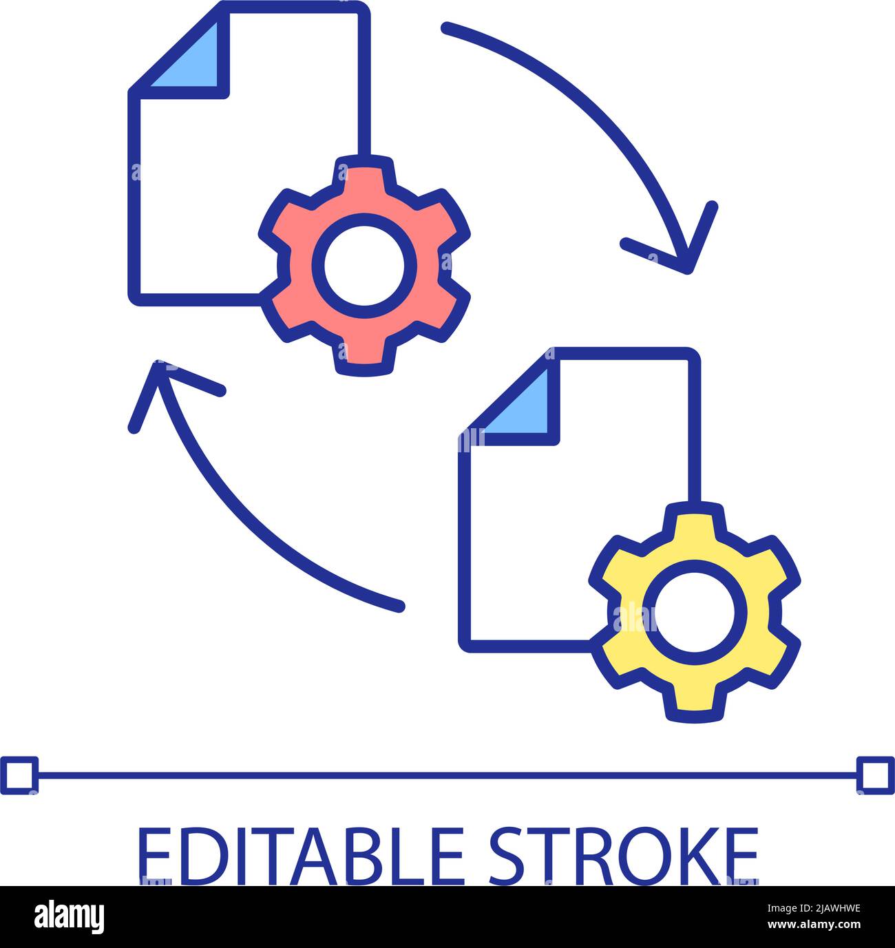 Portable system file RGB color icon Stock Vector Image & Art - Alamy