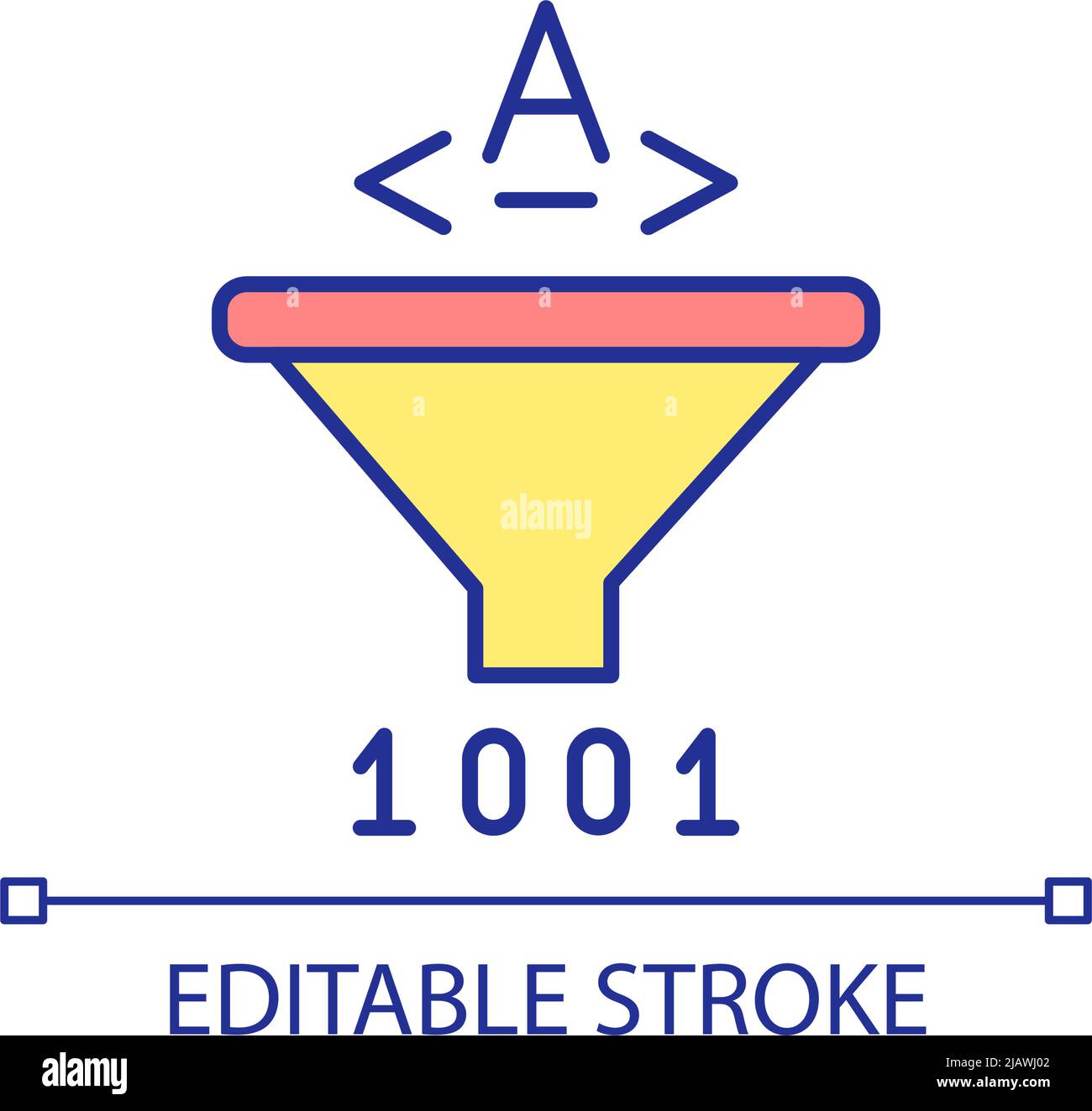 Data transformation RGB color icon Stock Vector Image & Art - Alamy