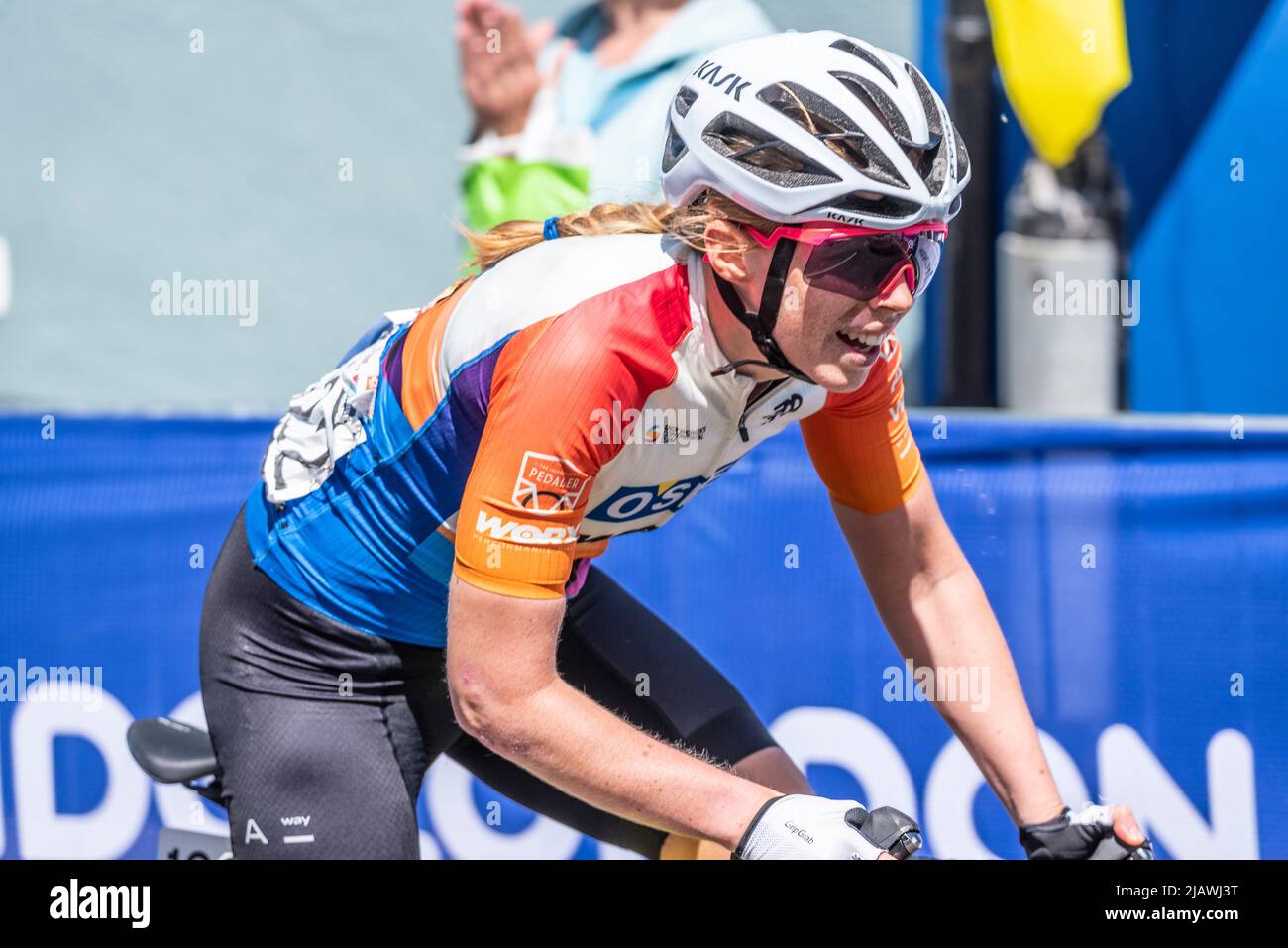 Francesca Morgans-Slader of team AWOL O'Shea racing in the RideLondon ...