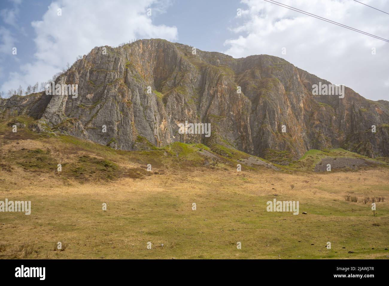 View of mountain named Shaman stone, Altai Republic, South Siberia ...