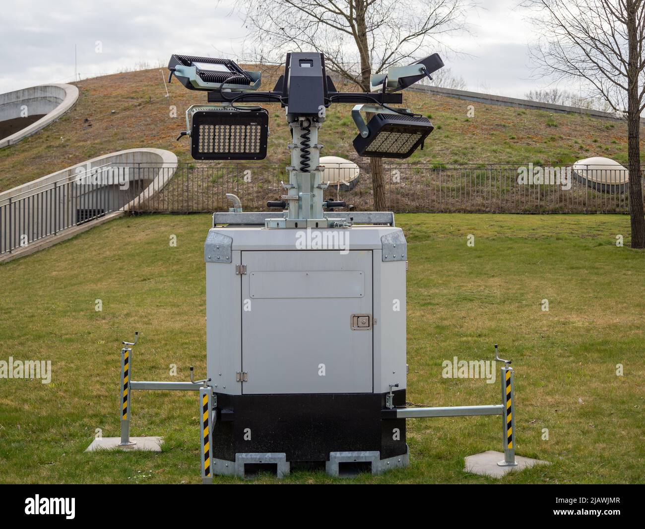 Street stage lighting system Stock Photo - Alamy