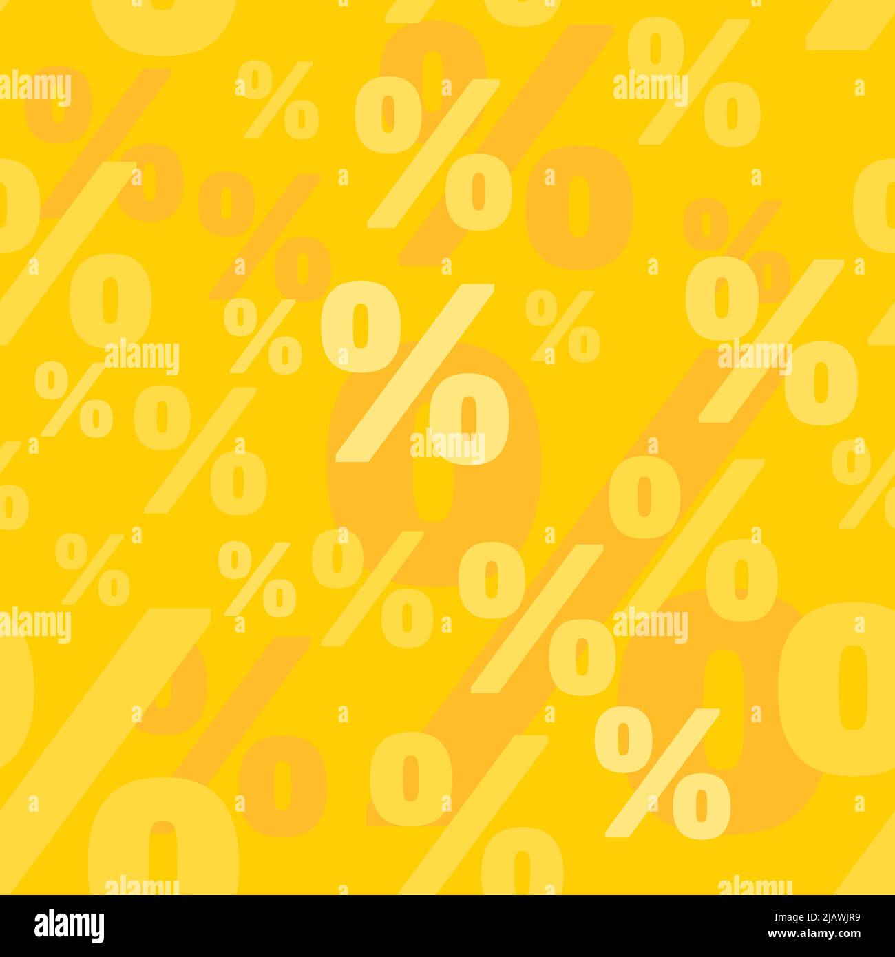 Sale banner background. Percent sign vector texture. Yellow color Stock ...