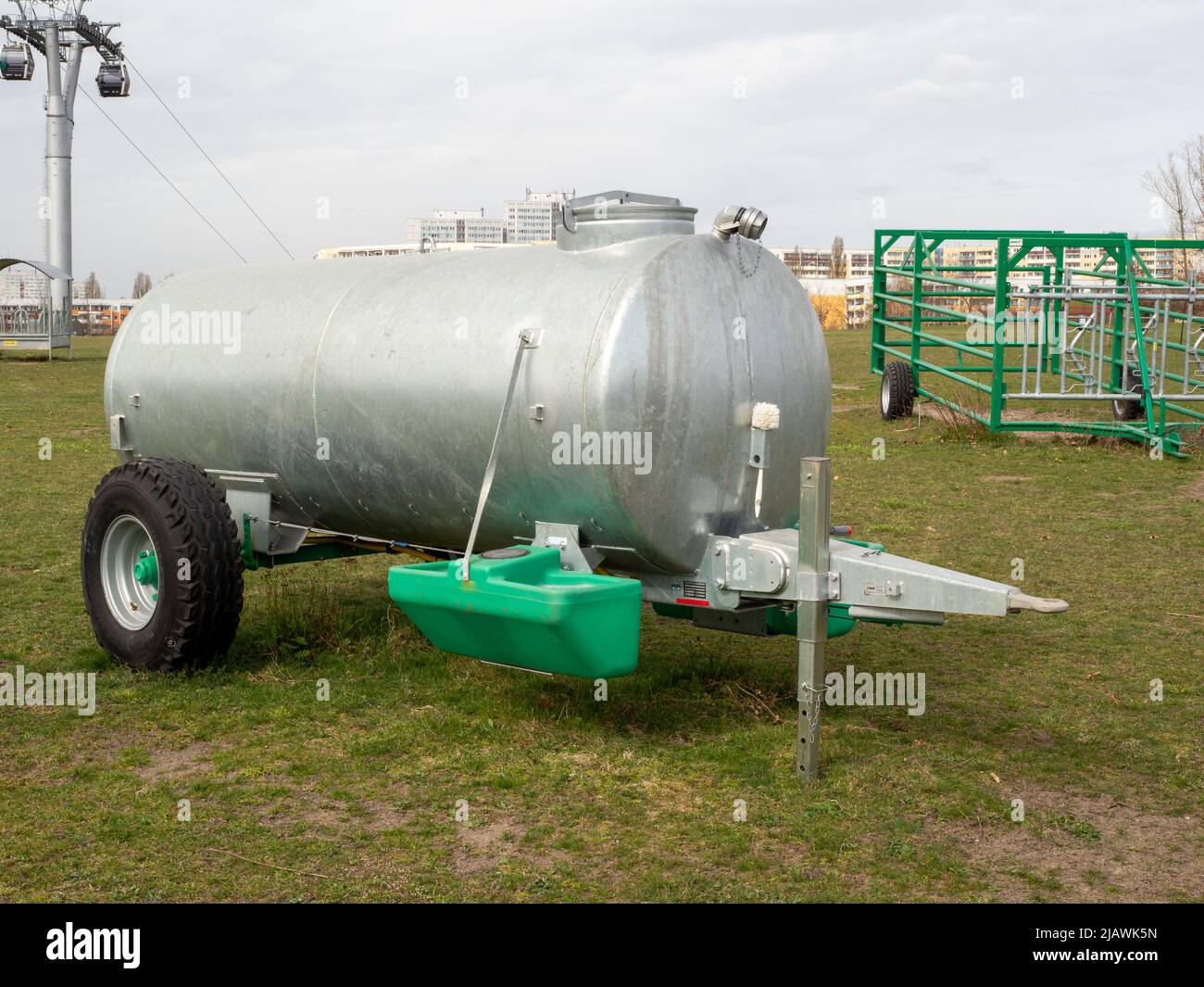 Barrel for watering cattle. Watering place for cattle Stock Photo - Alamy