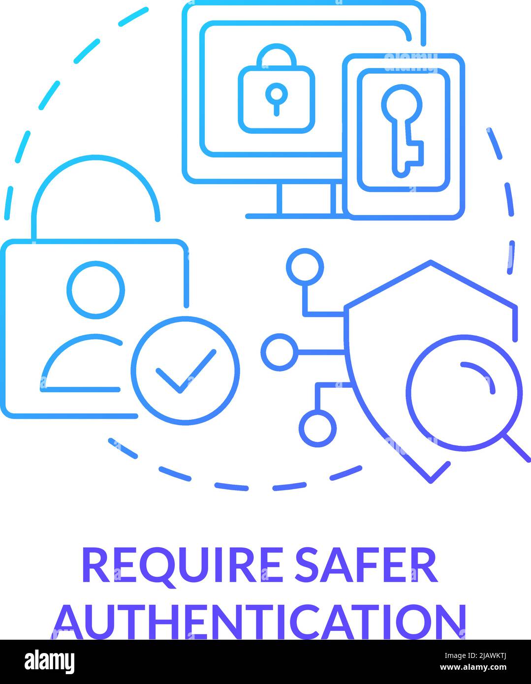 Strong customer authentication Stock Vector Images - Alamy