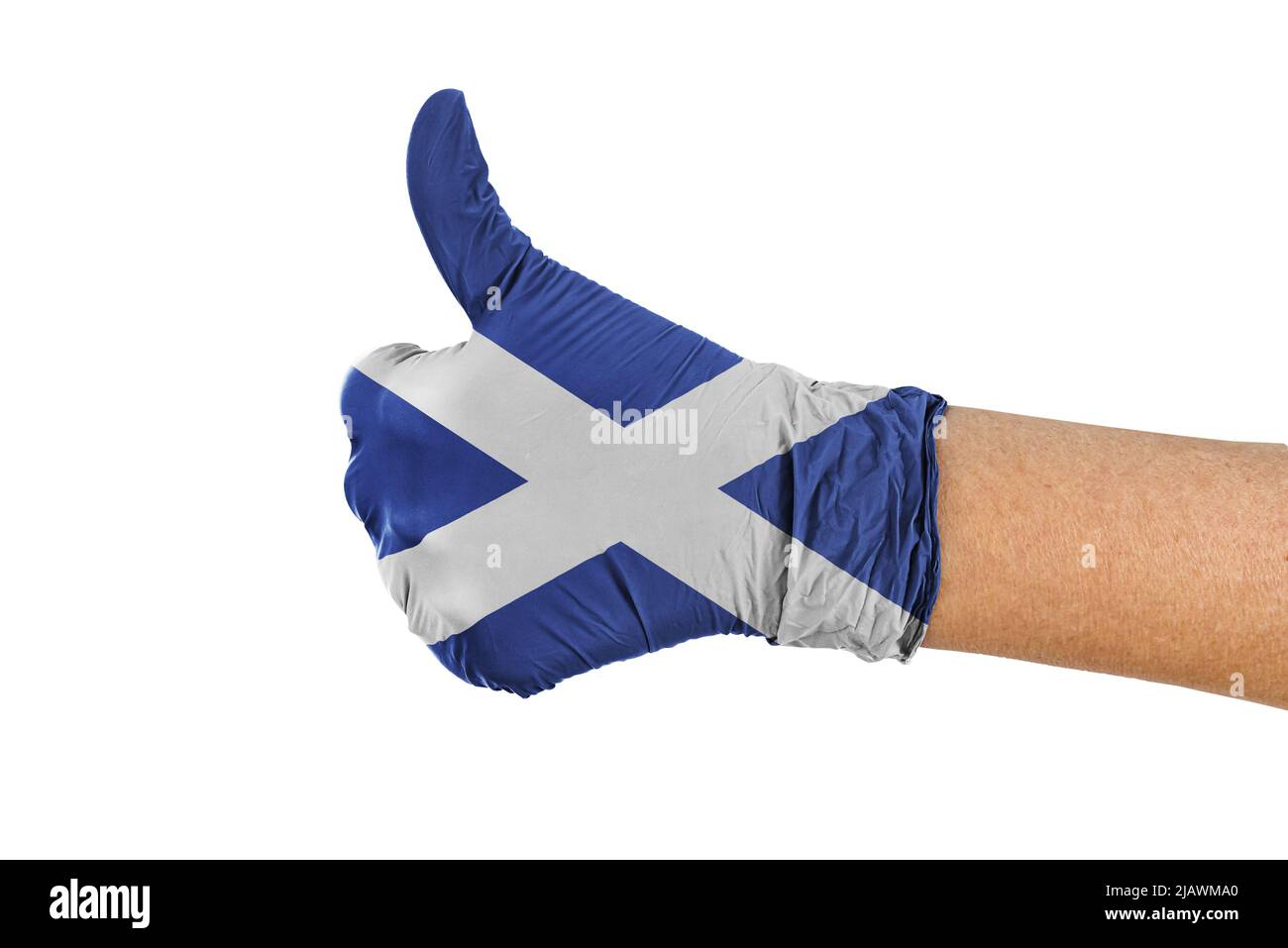 Thumbs up for to scotland scottish Cut Out Stock Images & Pictures - Alamy