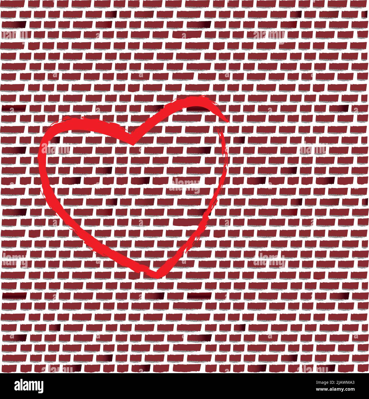 Brick wall texture on house Stock Vector Images - Alamy