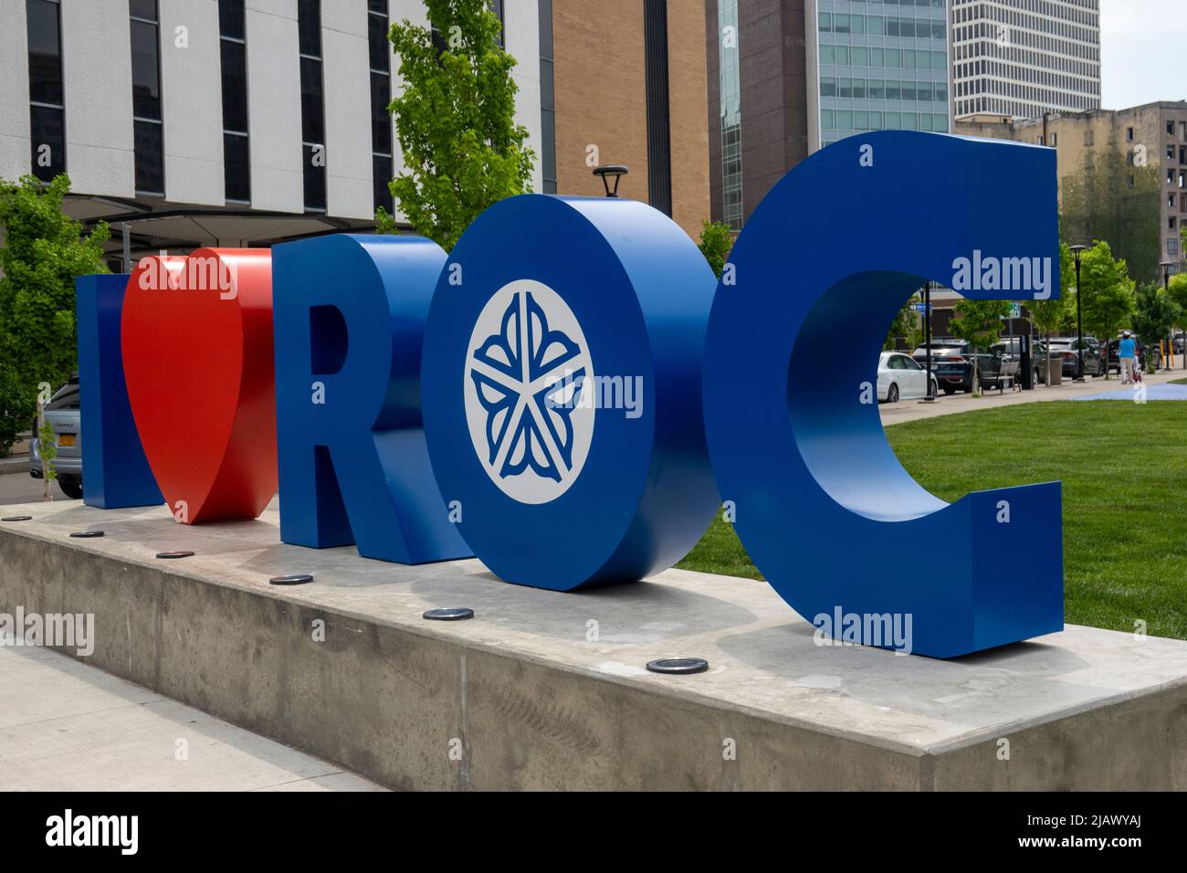 I love Rochester New York sculpture in upstate New York Stock Photo - Alamy