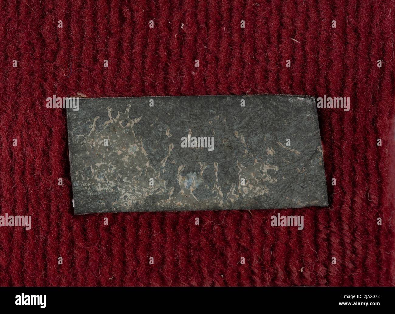 A fragment of zinc sheet from Adam Mickiewicz's coffin Stock Photo - Alamy