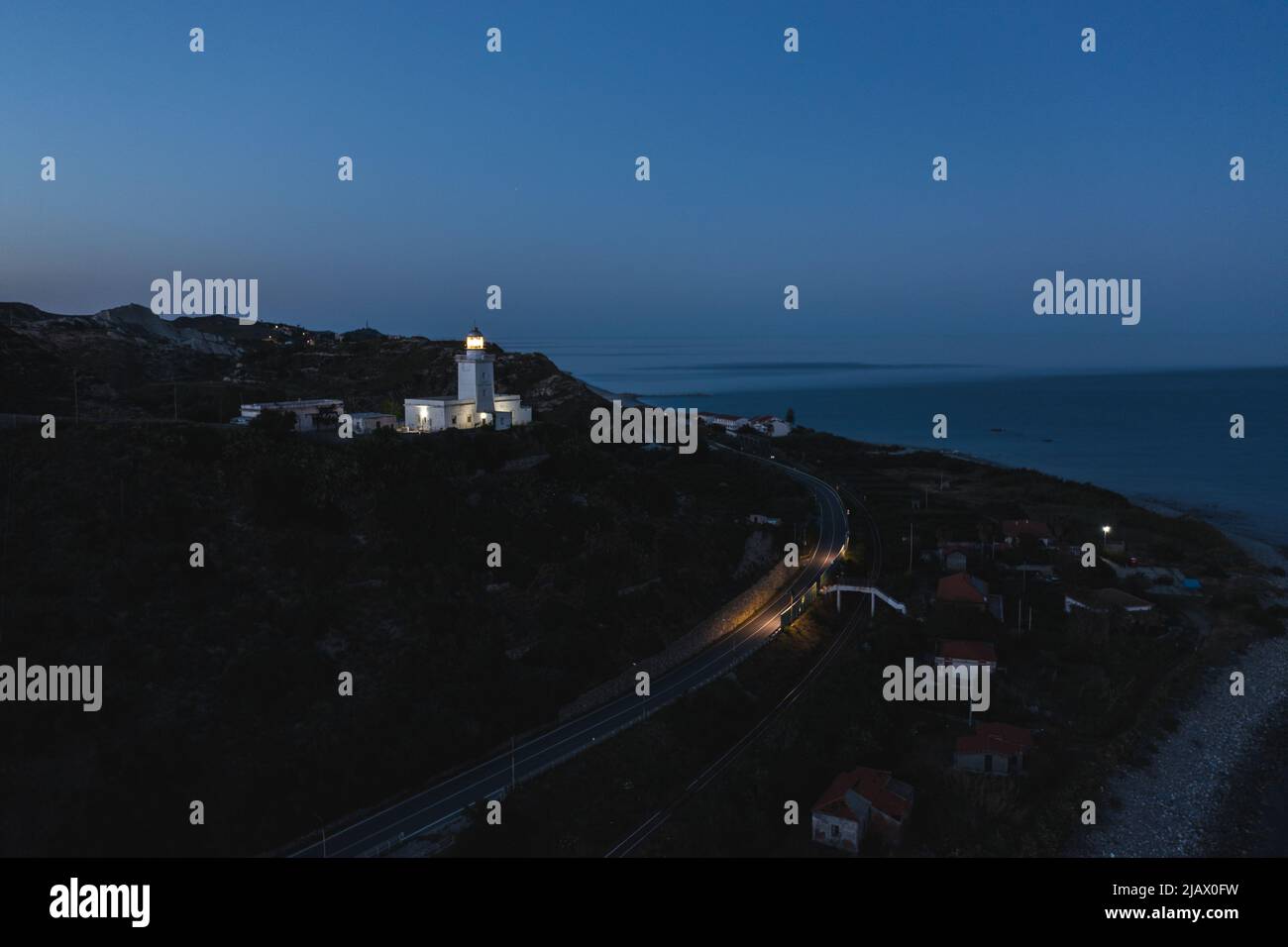 Aerial view coastal maritime lighthouse hi-res stock photography and ...