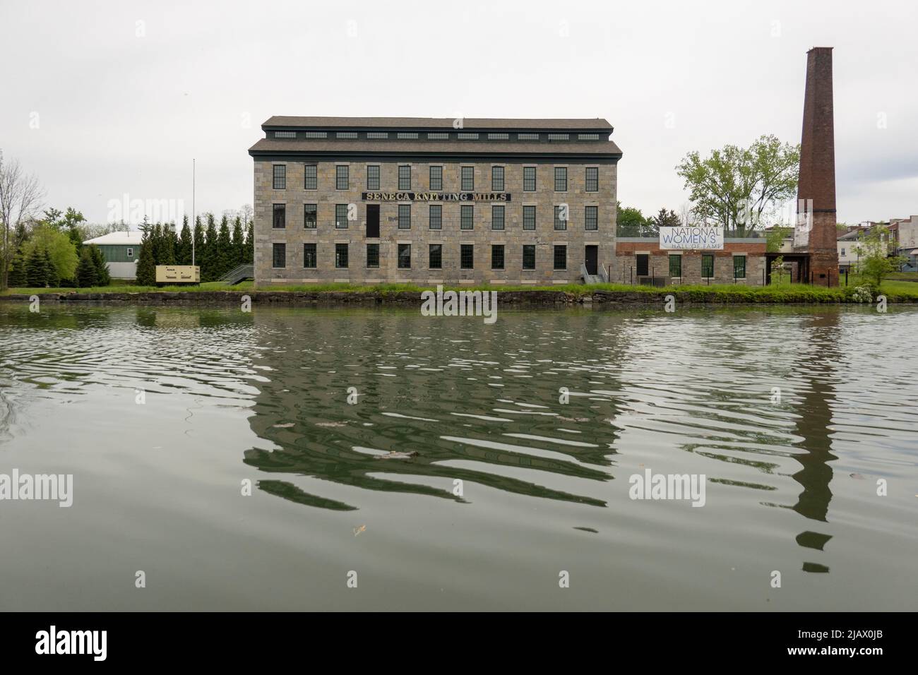 Seneca knitting mills building on a canal in Seneca Falls upstate New ...