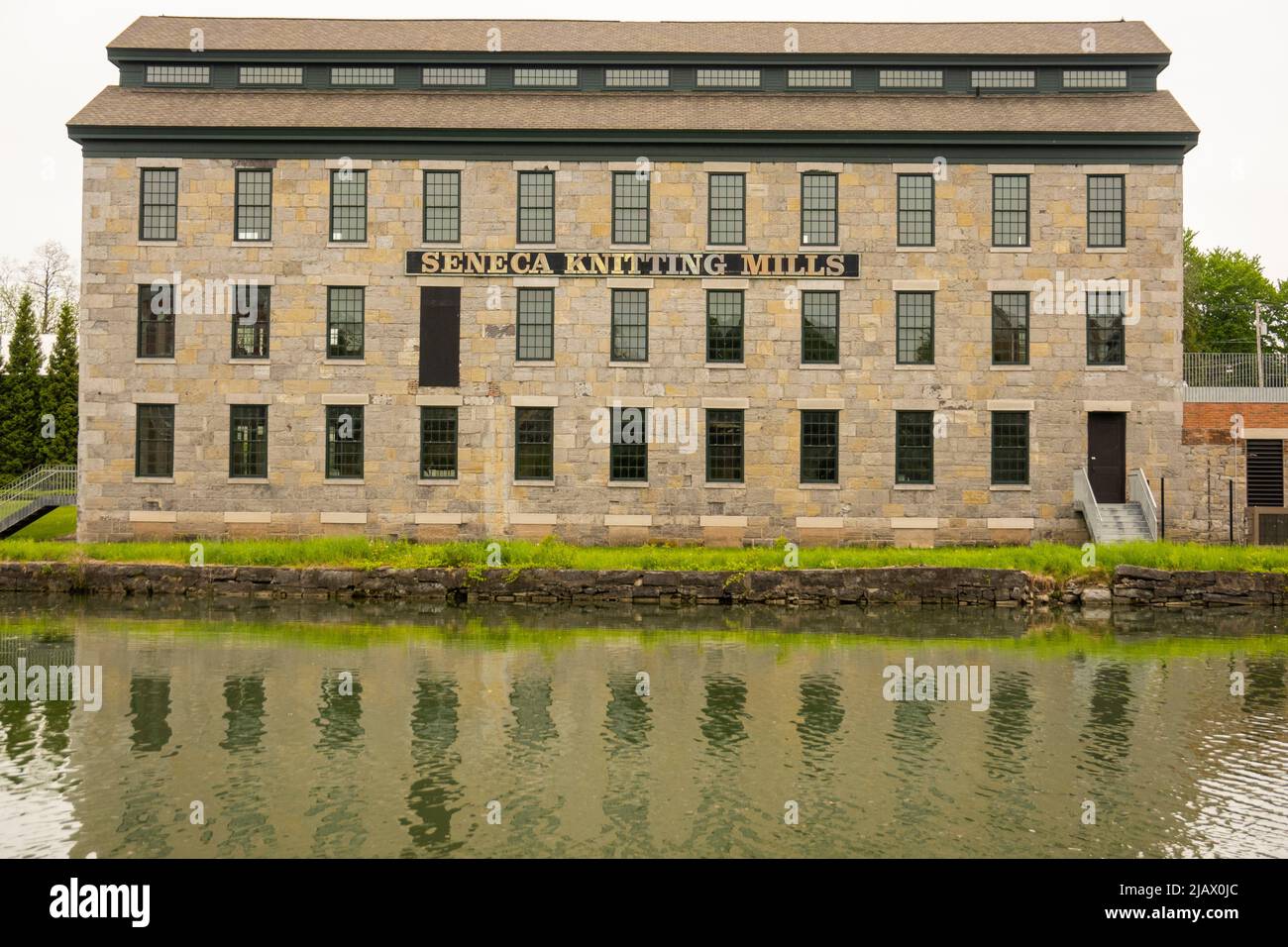 Seneca knitting mills building on a canal in Seneca Falls upstate New ...