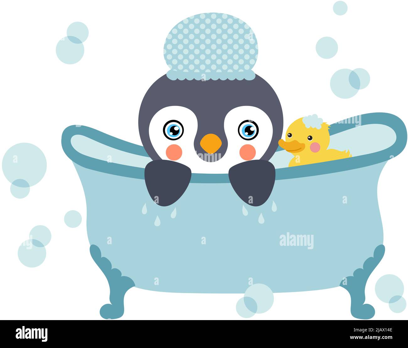 Penguin taking a bath hi-res stock photography and images - Alamy