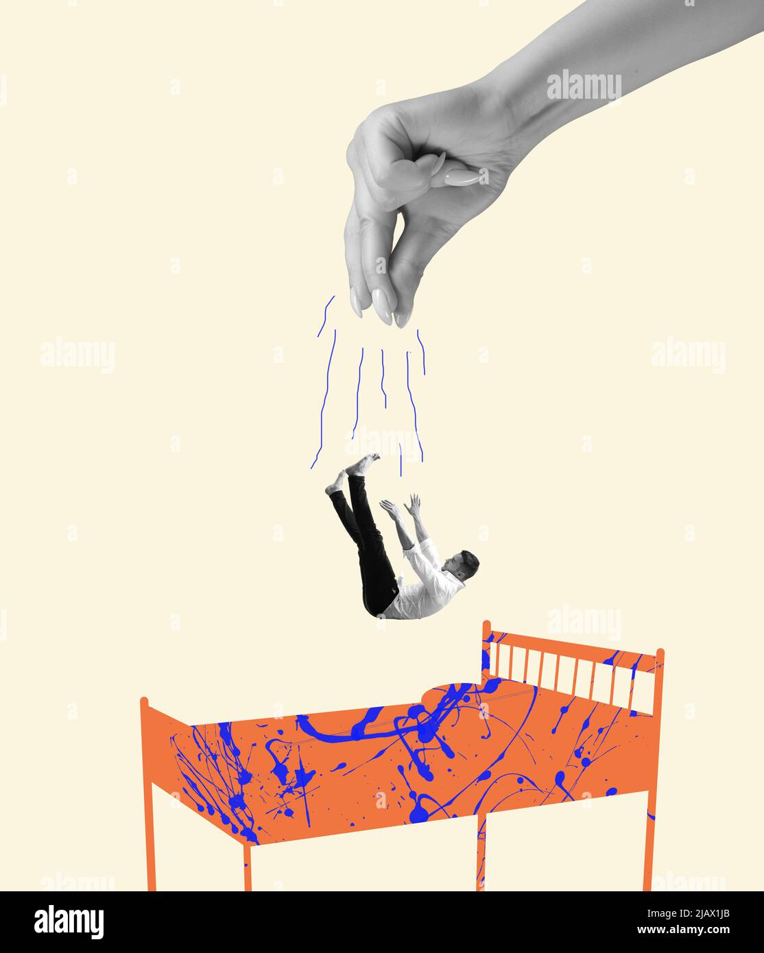 Human model sleep artwork hi-res stock photography and images - Alamy