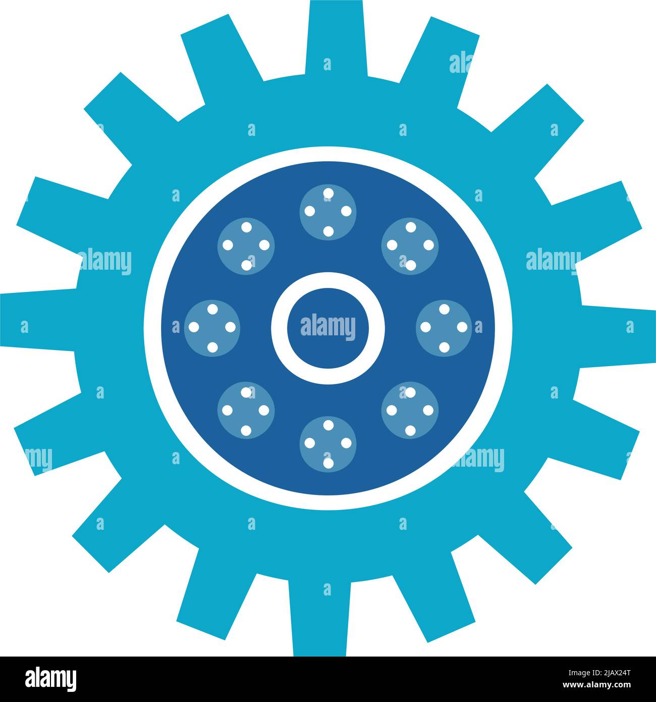 blue cogwheel design Stock Vector Image & Art - Alamy