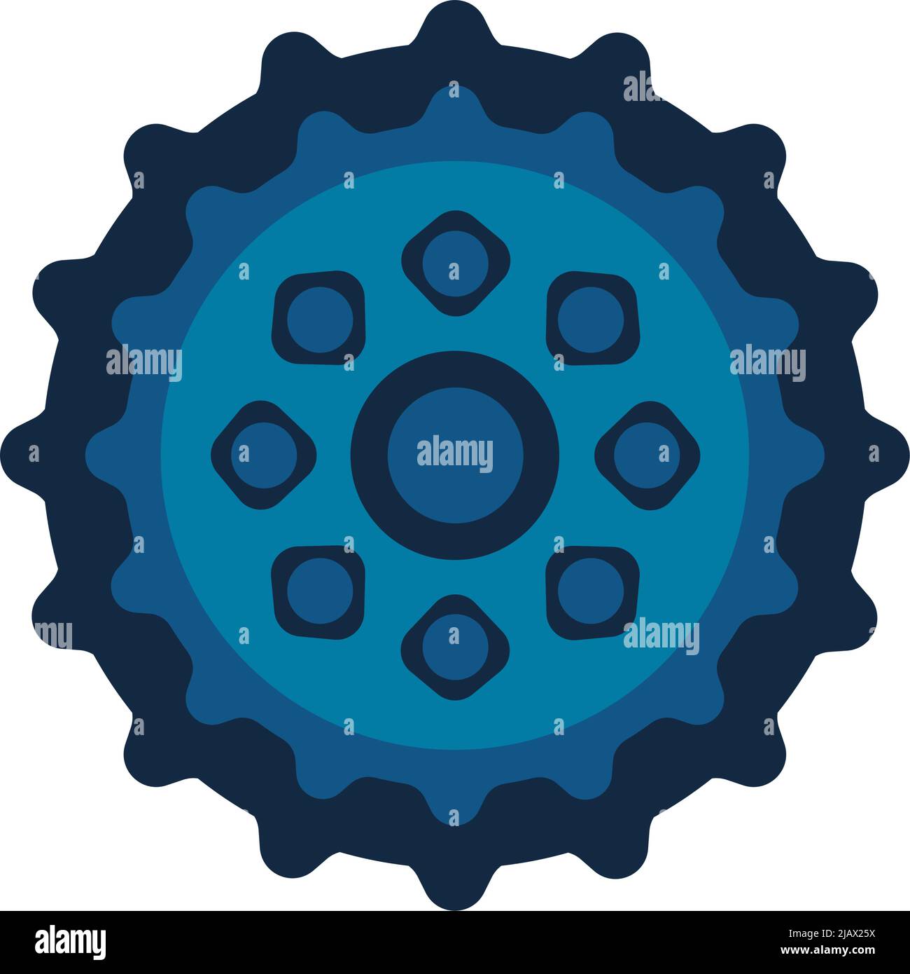 blue cogwheel illustration Stock Vector Image & Art - Alamy