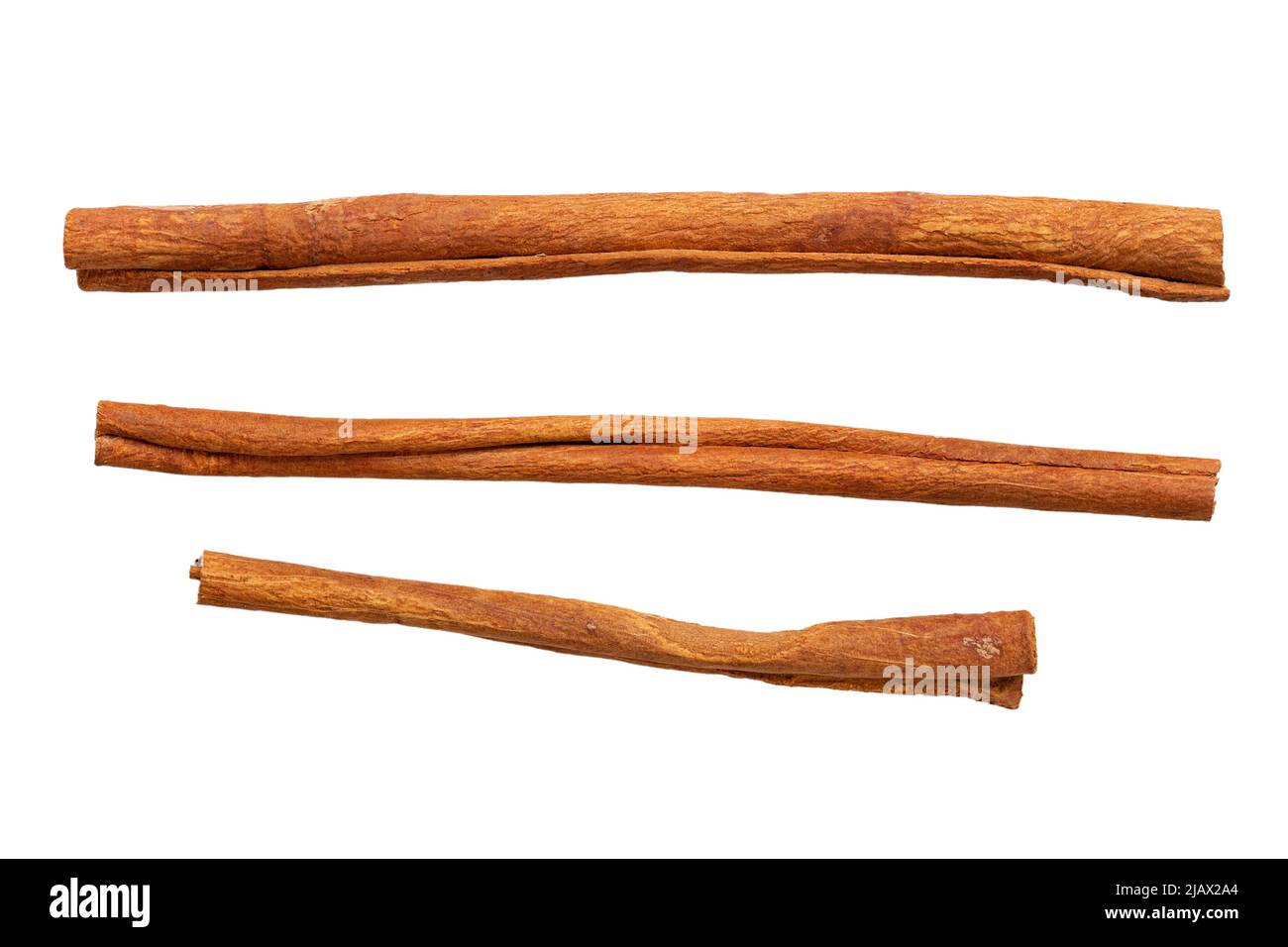 Cinnamon sticks on white background. Top view. File contains clipping ...