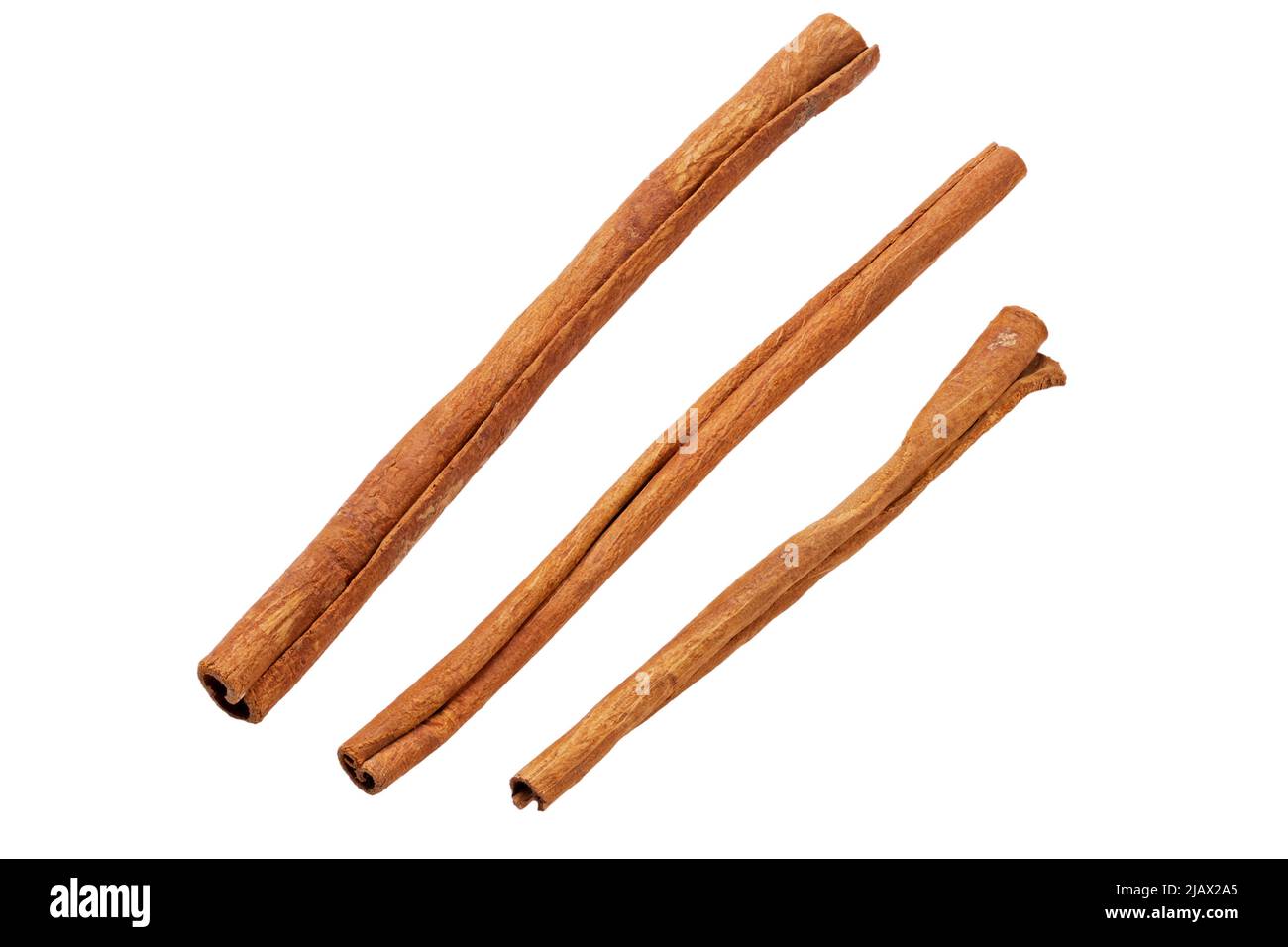 Cinnamon sticks on white background. Top view. File contains clipping ...
