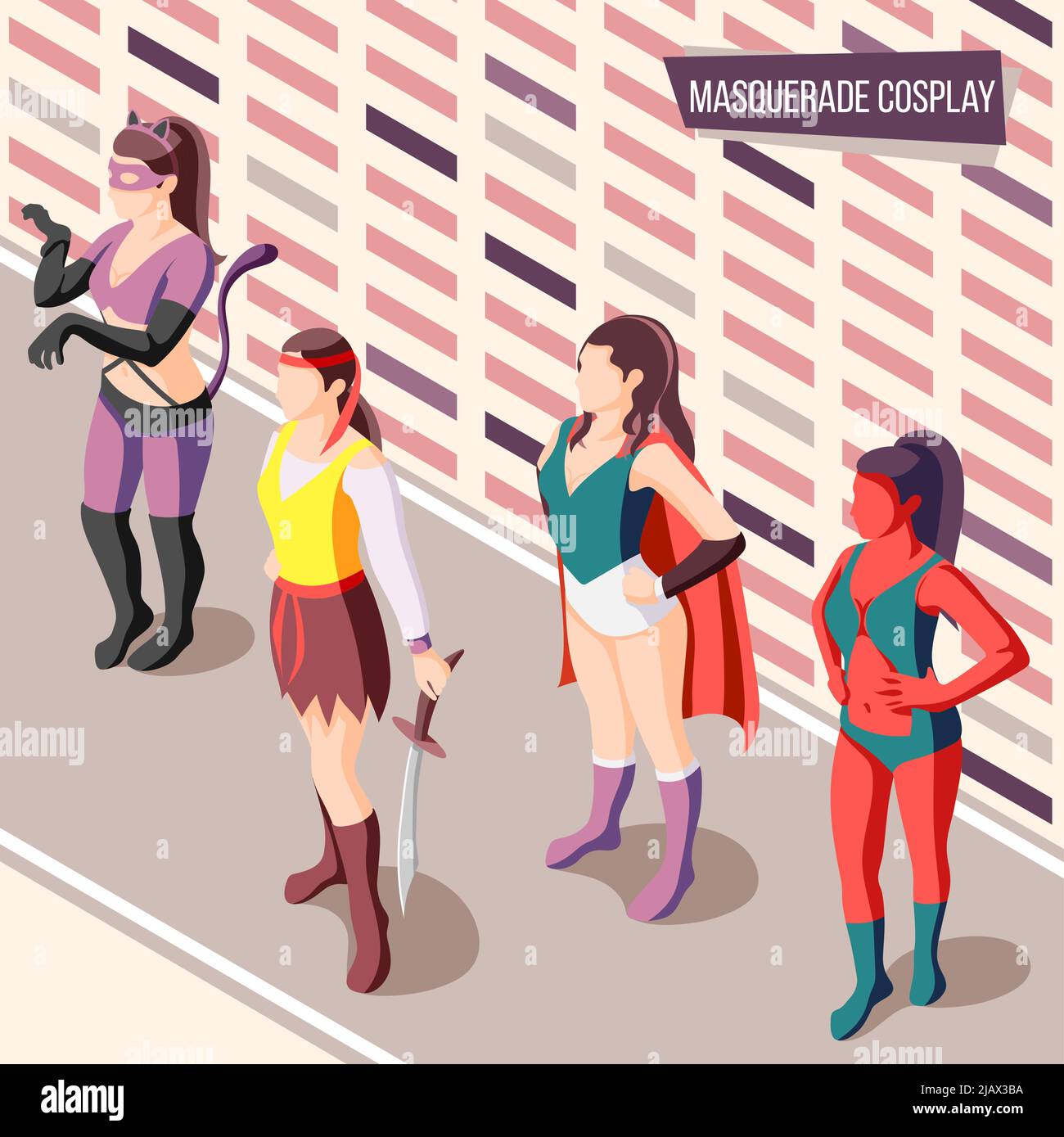 Cosplay female pirate Stock Vector Images - Alamy