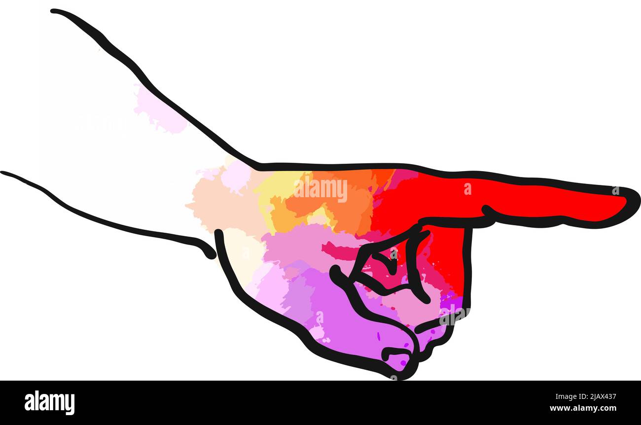 Hand pointing drawing hi-res stock photography and images - Alamy