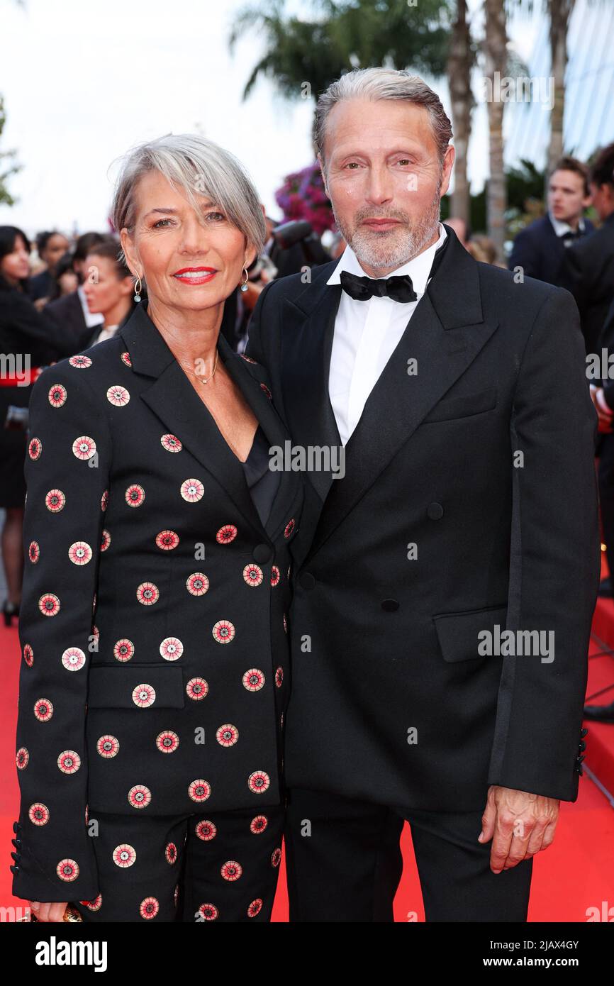 Hanne Jacobsen and Mads Mikkelsen attending the 75th Anniversary ...