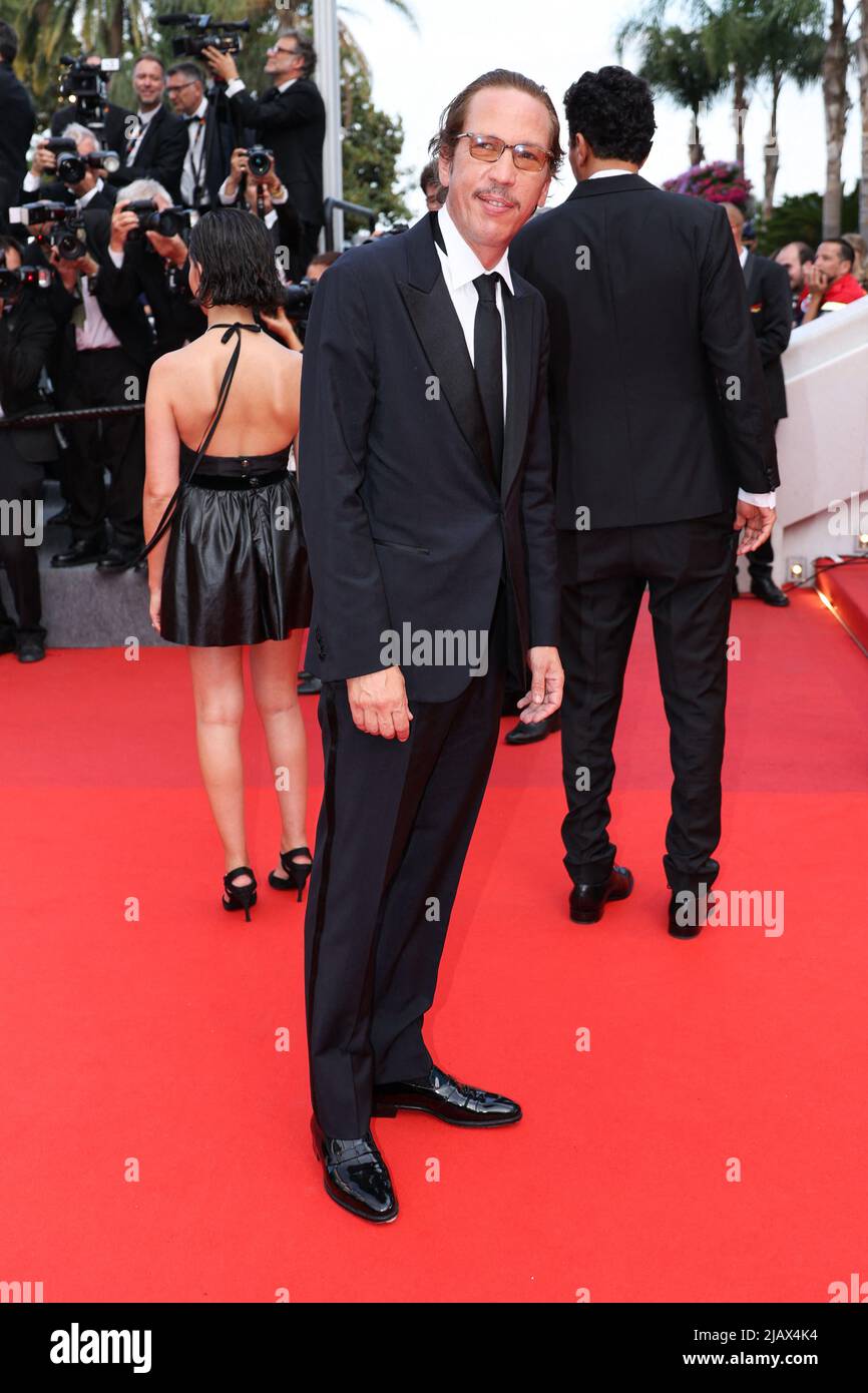 Reda Kateb attending the 75th Anniversary celebration screening of "The ...