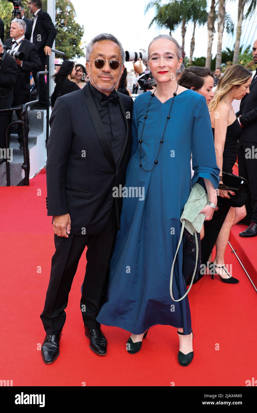 Renaud Le Van Kim and Delphine Ernotte attending the 75th Anniversary ...