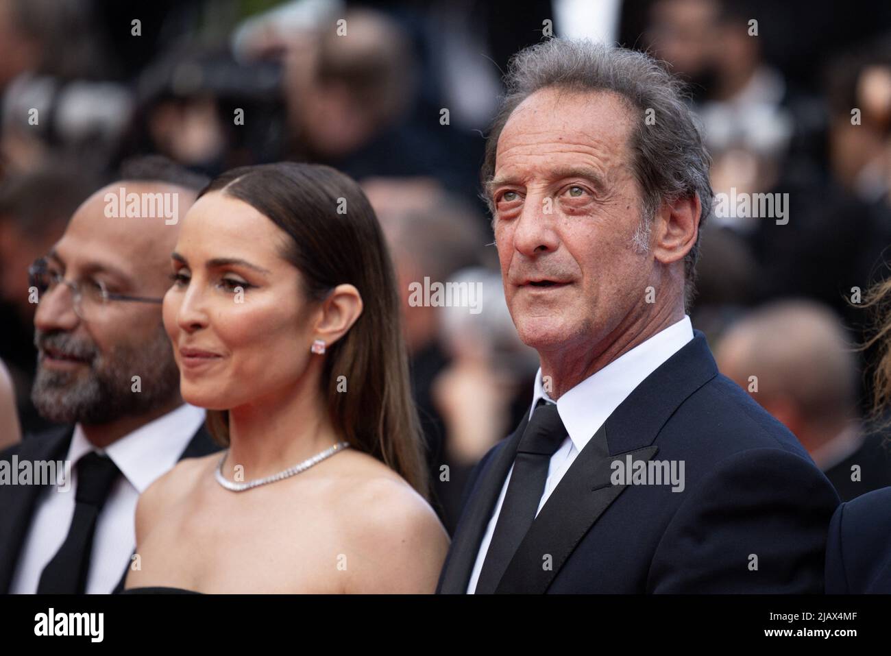 Naomi Rapace and Vincent Lindon attending the 75th Anniversary ...