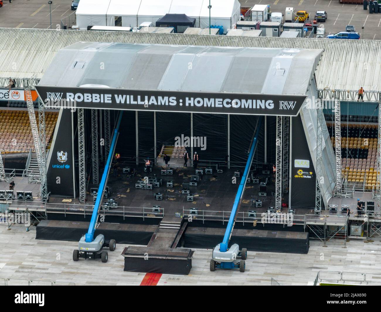 Vale Park , Robbie Williams Homecoming Concert in Burslem Stoke on ...