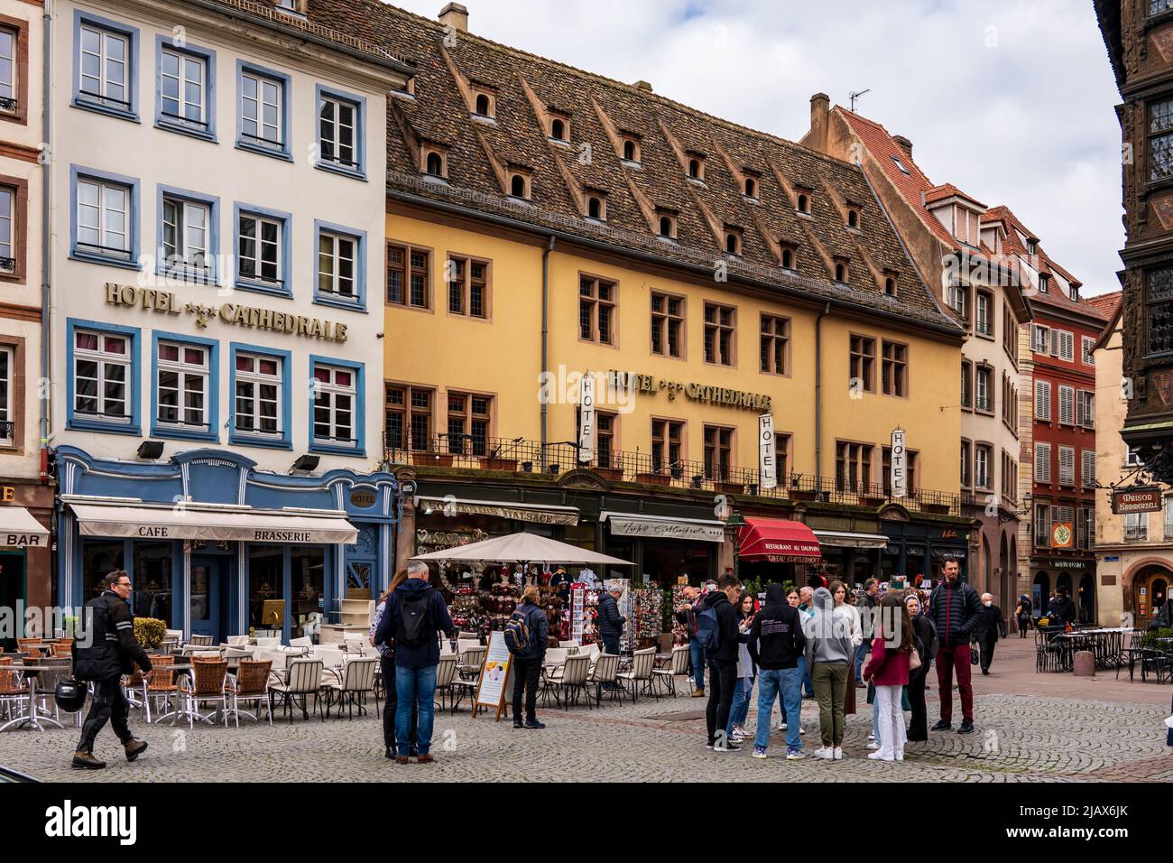 Cathedral Square in Strasbourg, France Stock Photo - Alamy