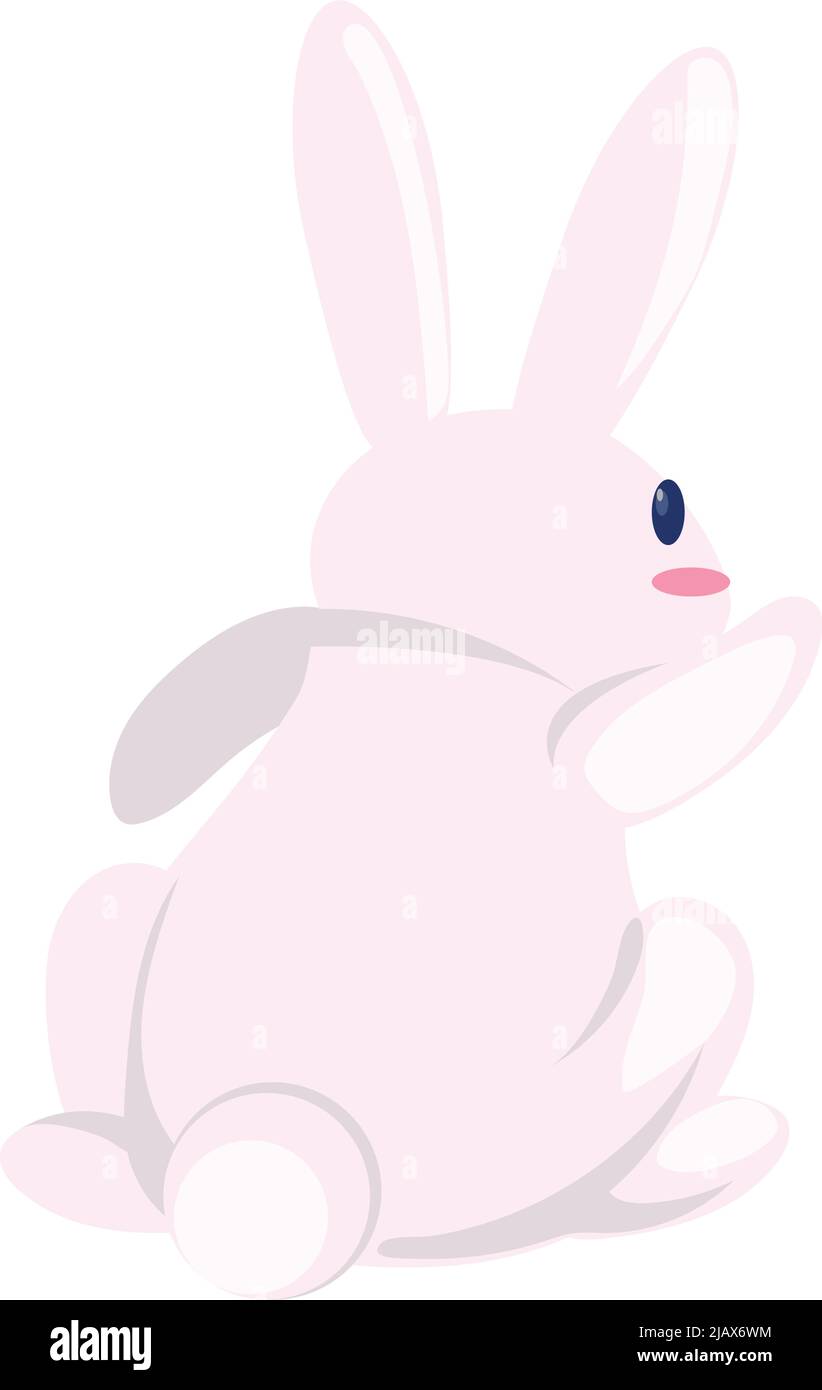 white bunny illustration Stock Vector Image & Art - Alamy