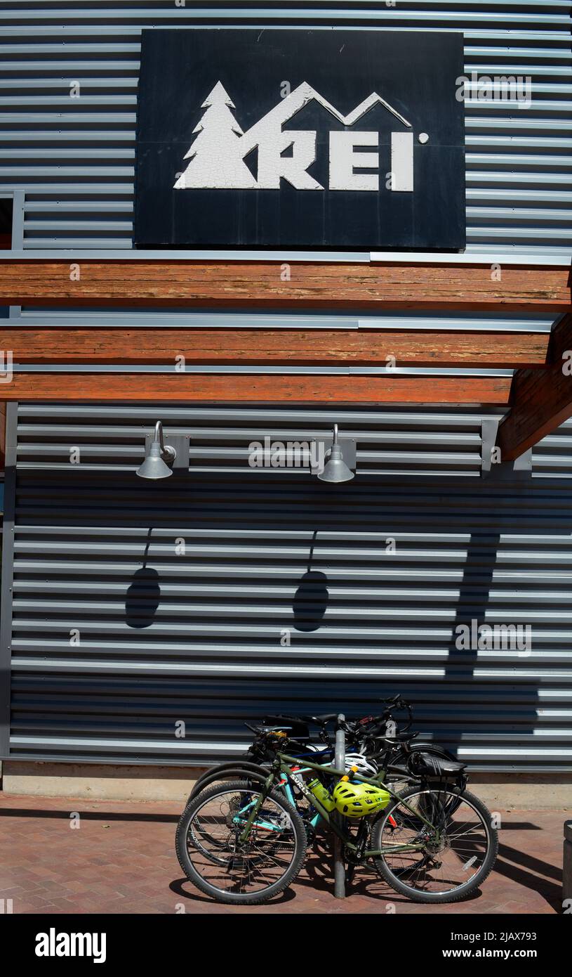 An REI (Recreational Equipment, Inc.) store in Santa Fe, New Mexico ...