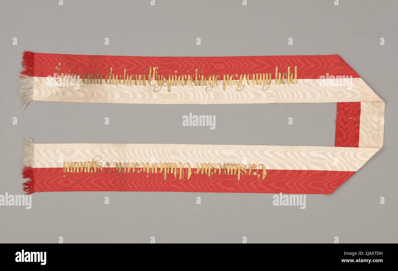 A wreath sash from the funeral of Stanisław Wyspiański Stock Photo - Alamy