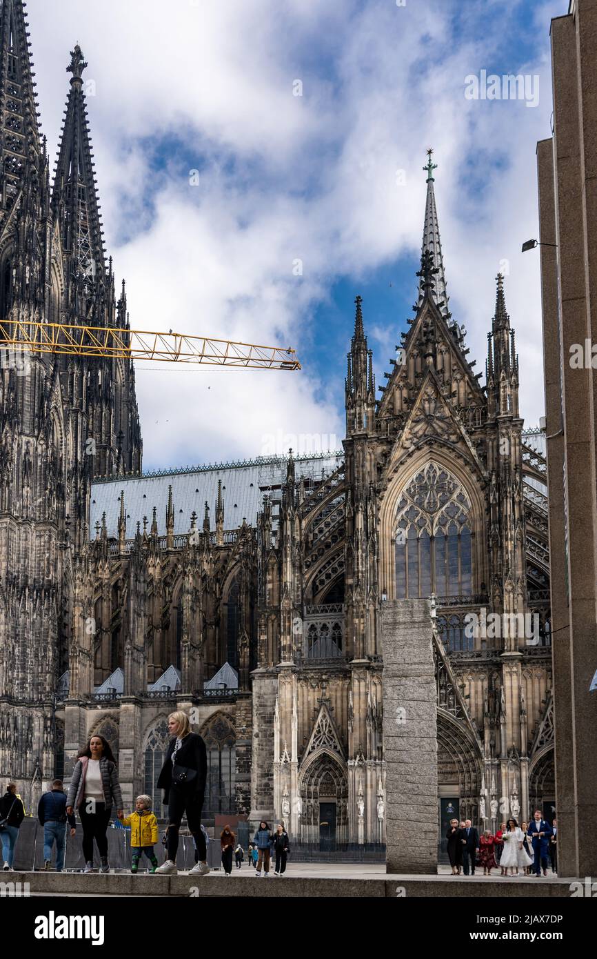 Cologne Cathedral in Cologne, Germany is the largest Gothic cathedral ...