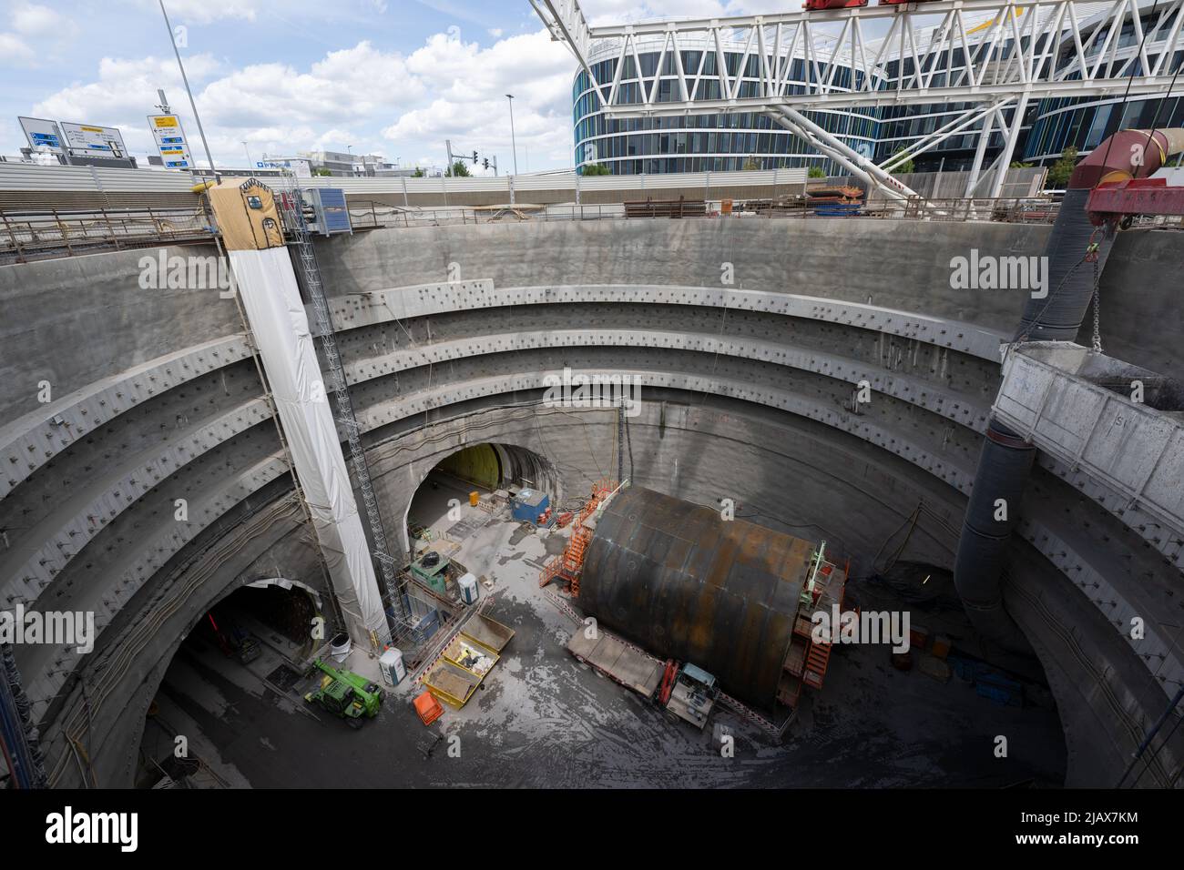 Stuttgart, Germany. 01st June, 2022. Construction work can be seen in ...