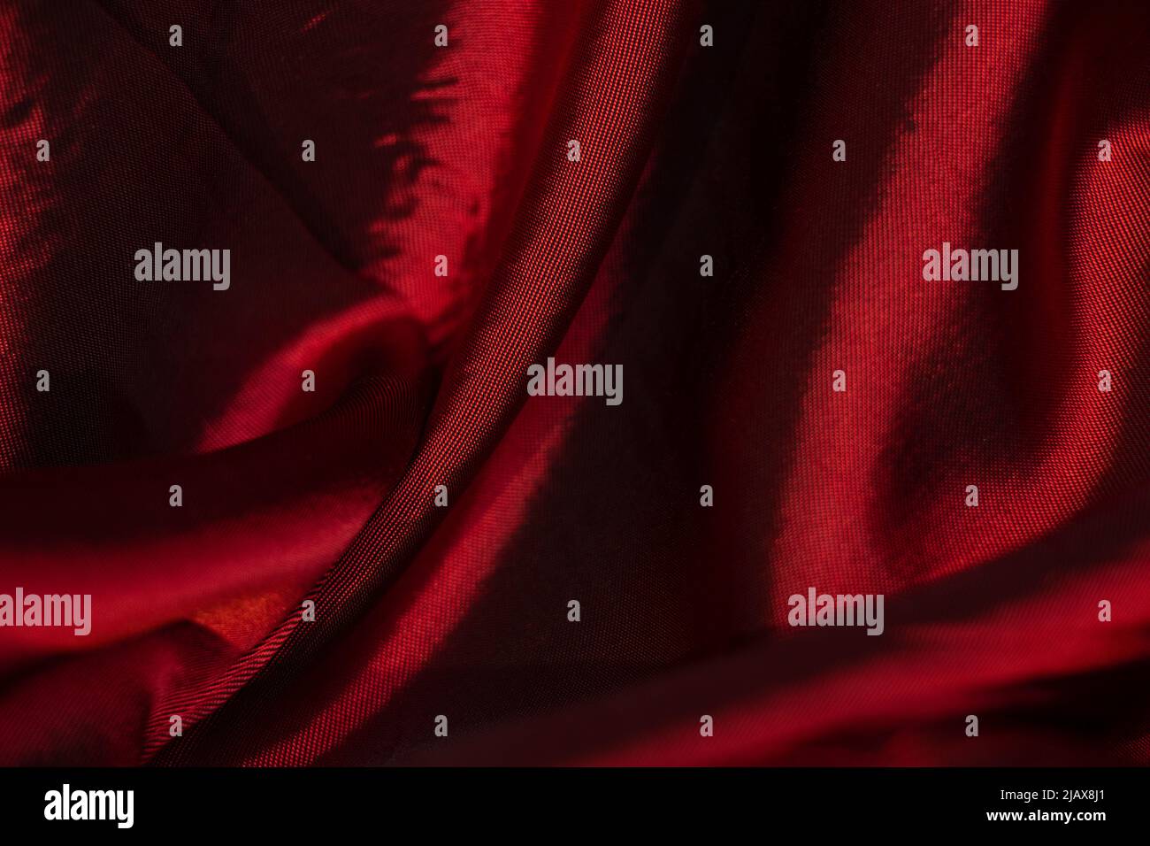 red silk fabric wavy for background, red background Stock Photo - Alamy