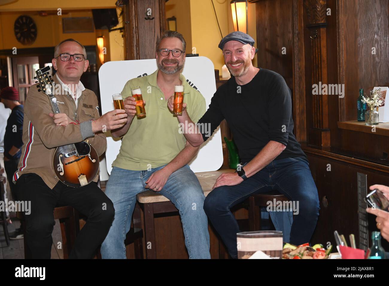 Cologne, Germany. 01st June, 2022. The musicians JP Weber, Volker ...
