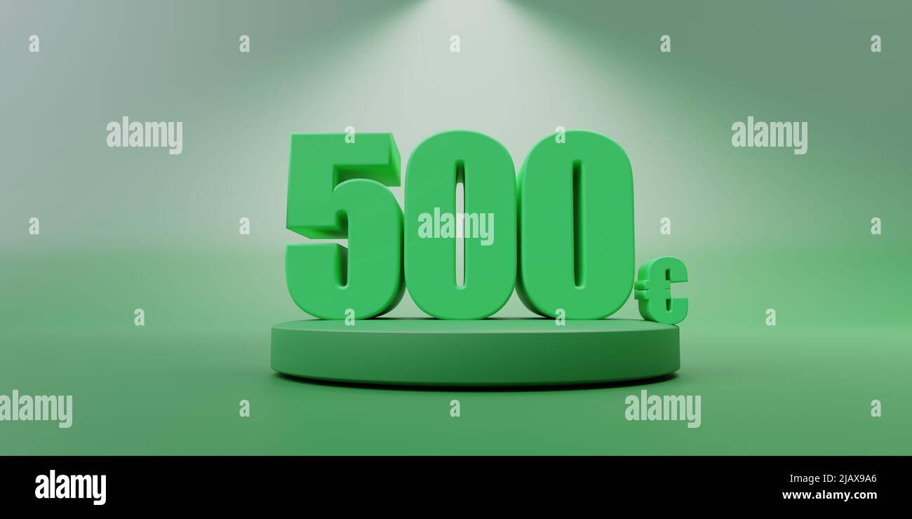 Gift voucher, 500 dollars card template. Discount, marketing promotion ...