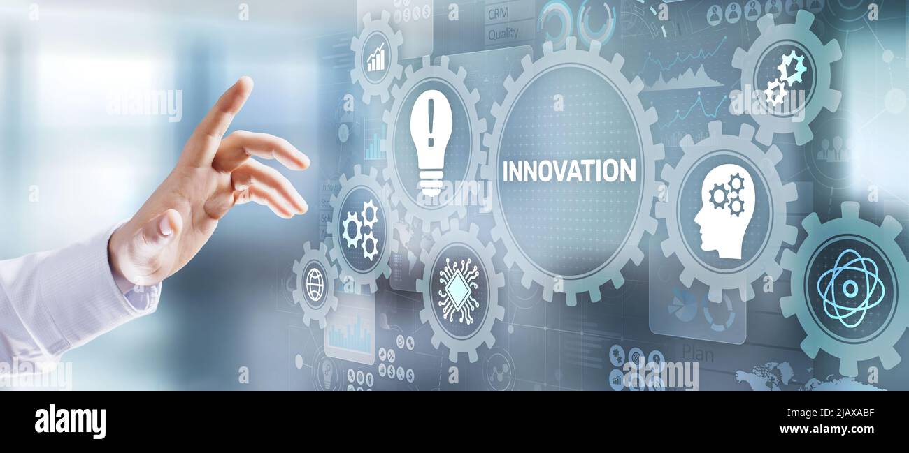 Innovation business and technology concept on virtual screen. Innovate ...