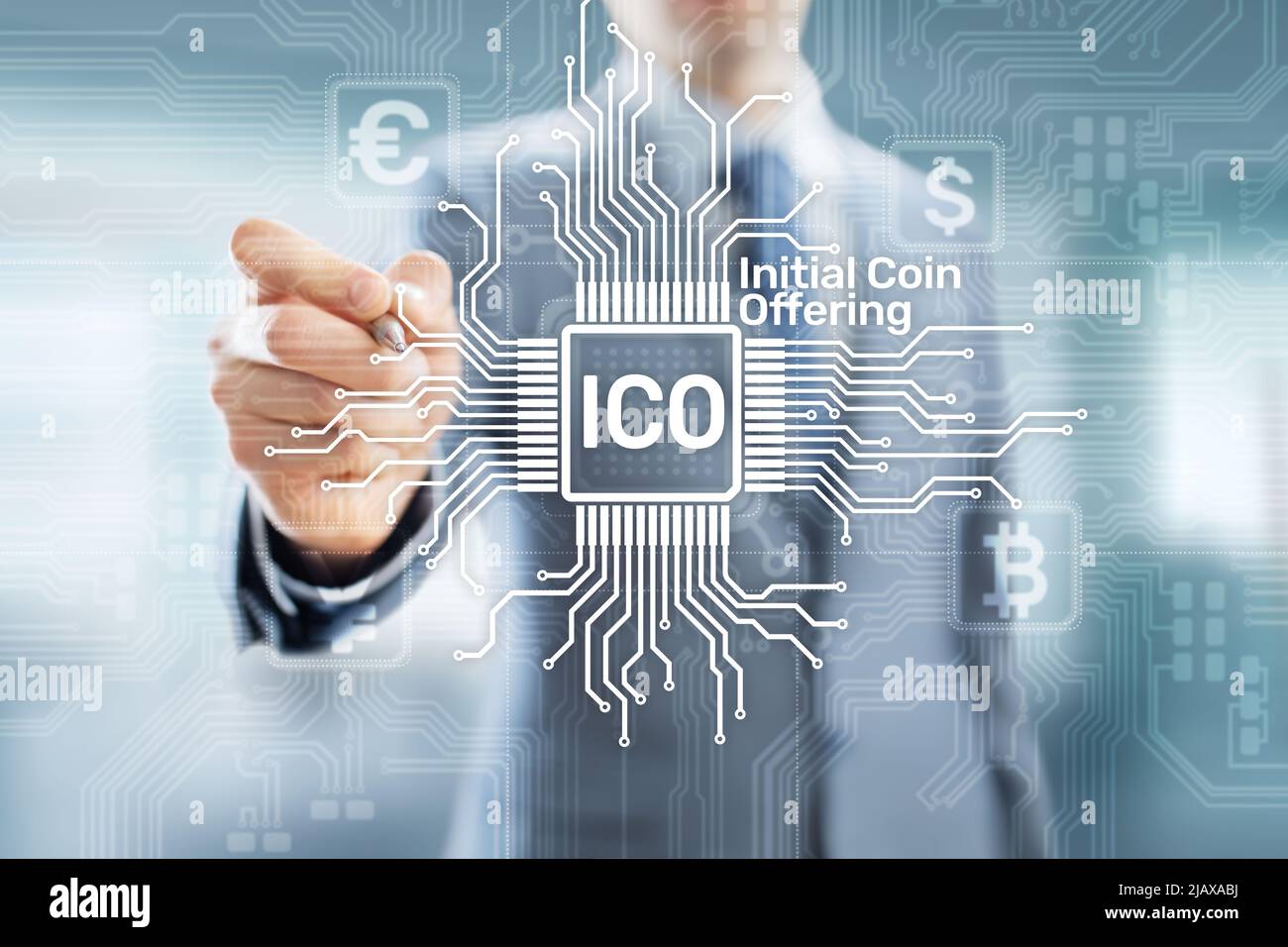 ICO - Initial coin offering, Fintech, Financial and cryptocurrency ...