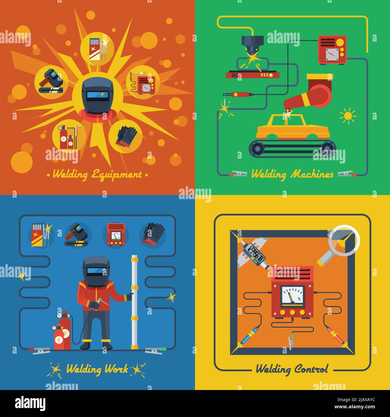 Welding machines Stock Vector Images - Alamy