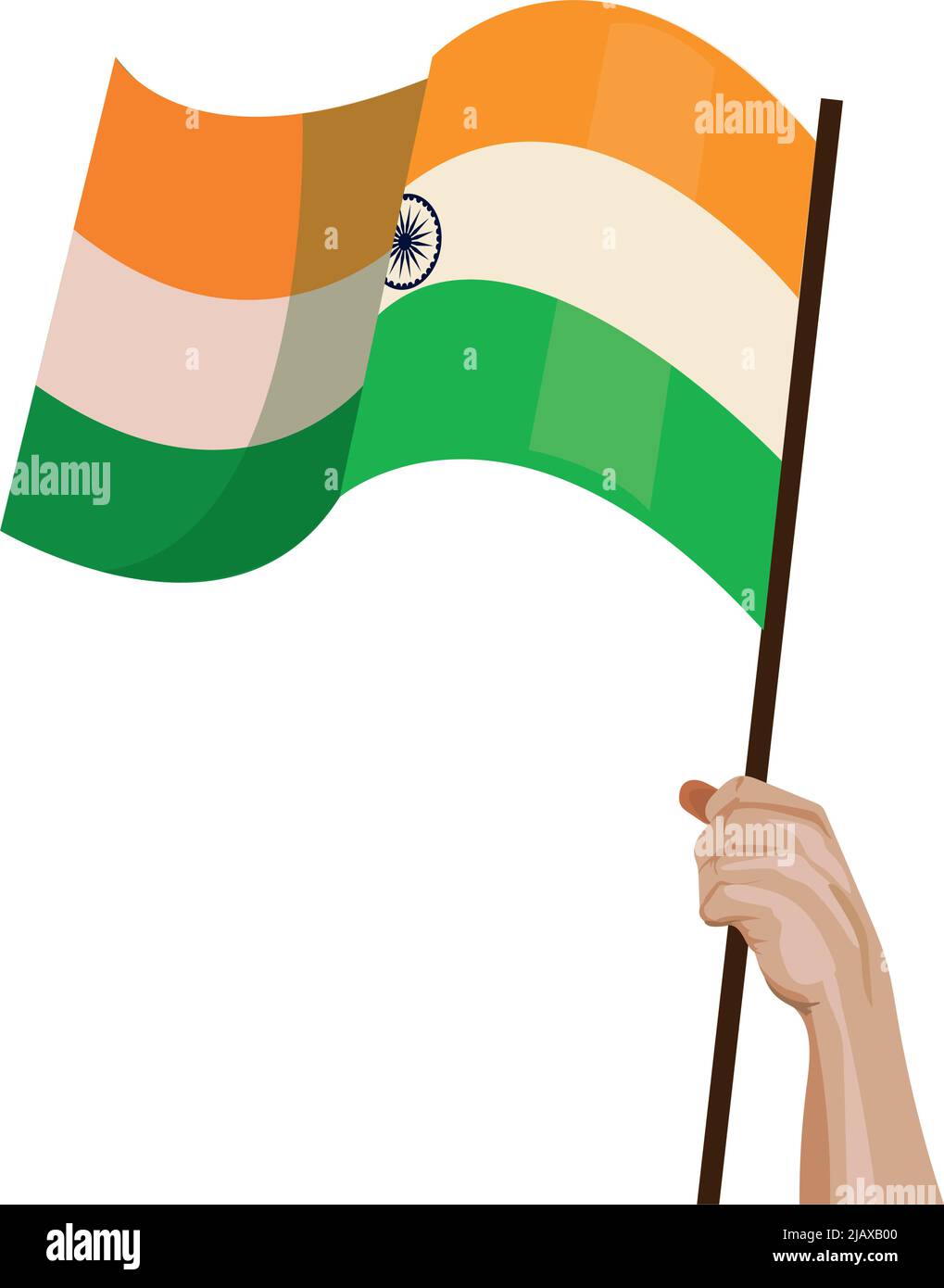 indian flag illustration Stock Vector Image & Art - Alamy