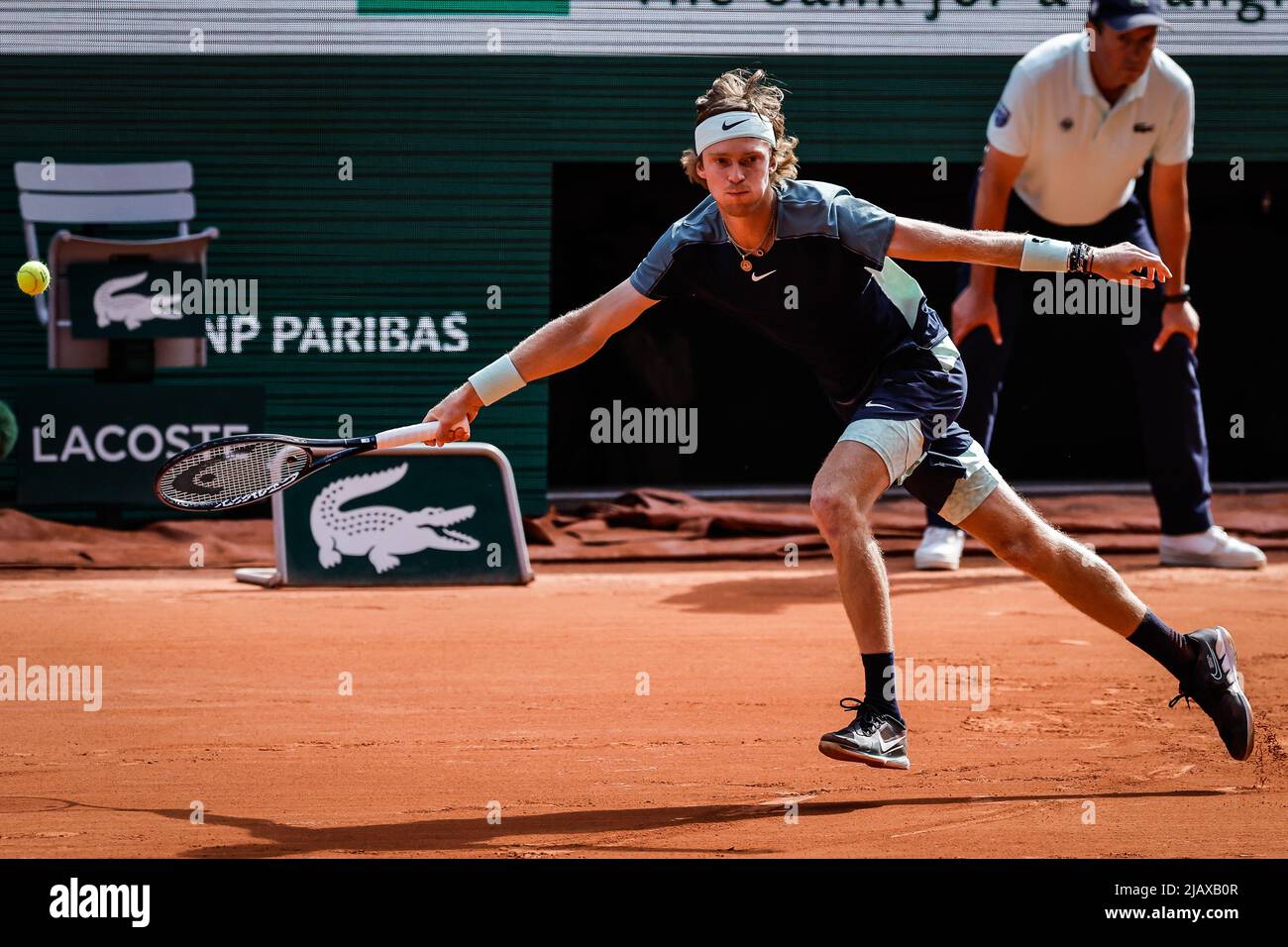 Andrey RUBLEV of Russia during the Day eleven of Roland-Garros 2022 ...