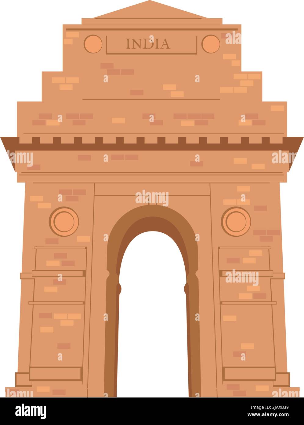 indian gate landmark Stock Vector Image & Art - Alamy