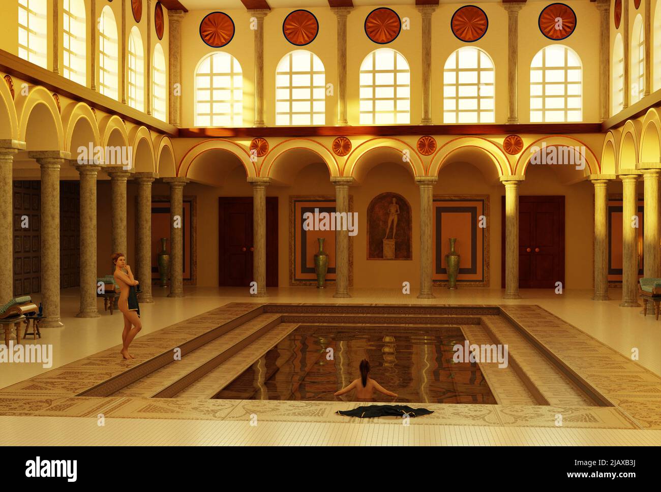 Ancient rome women bath hi-res stock photography and images - Alamy