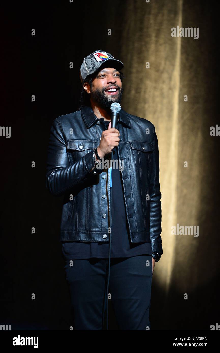 Miami, FL, USA. 30th May, 2022. Actor/ Comedian DeRay Davis performs ...