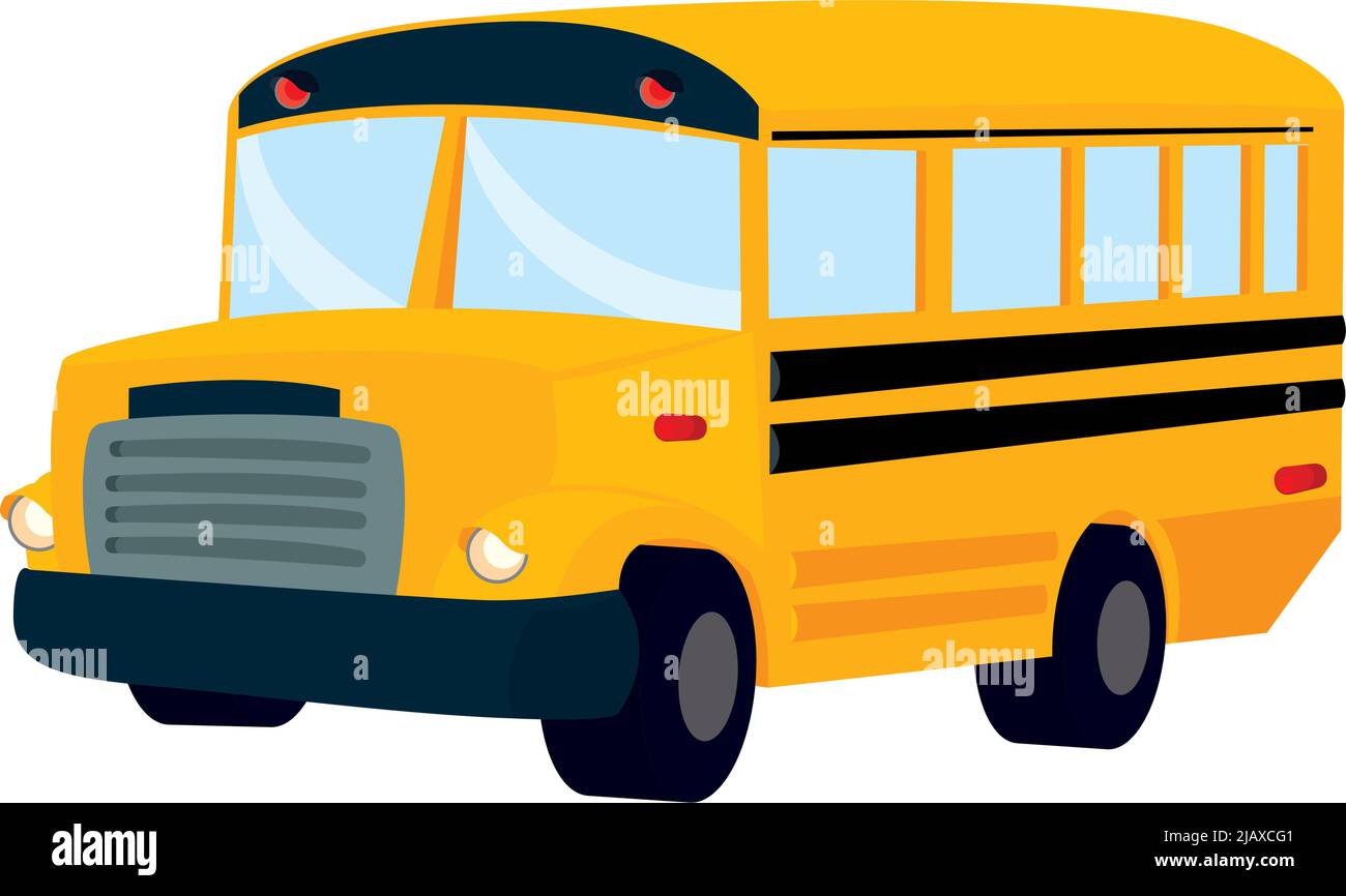 yellow school bus illustration Stock Vector Image & Art - Alamy