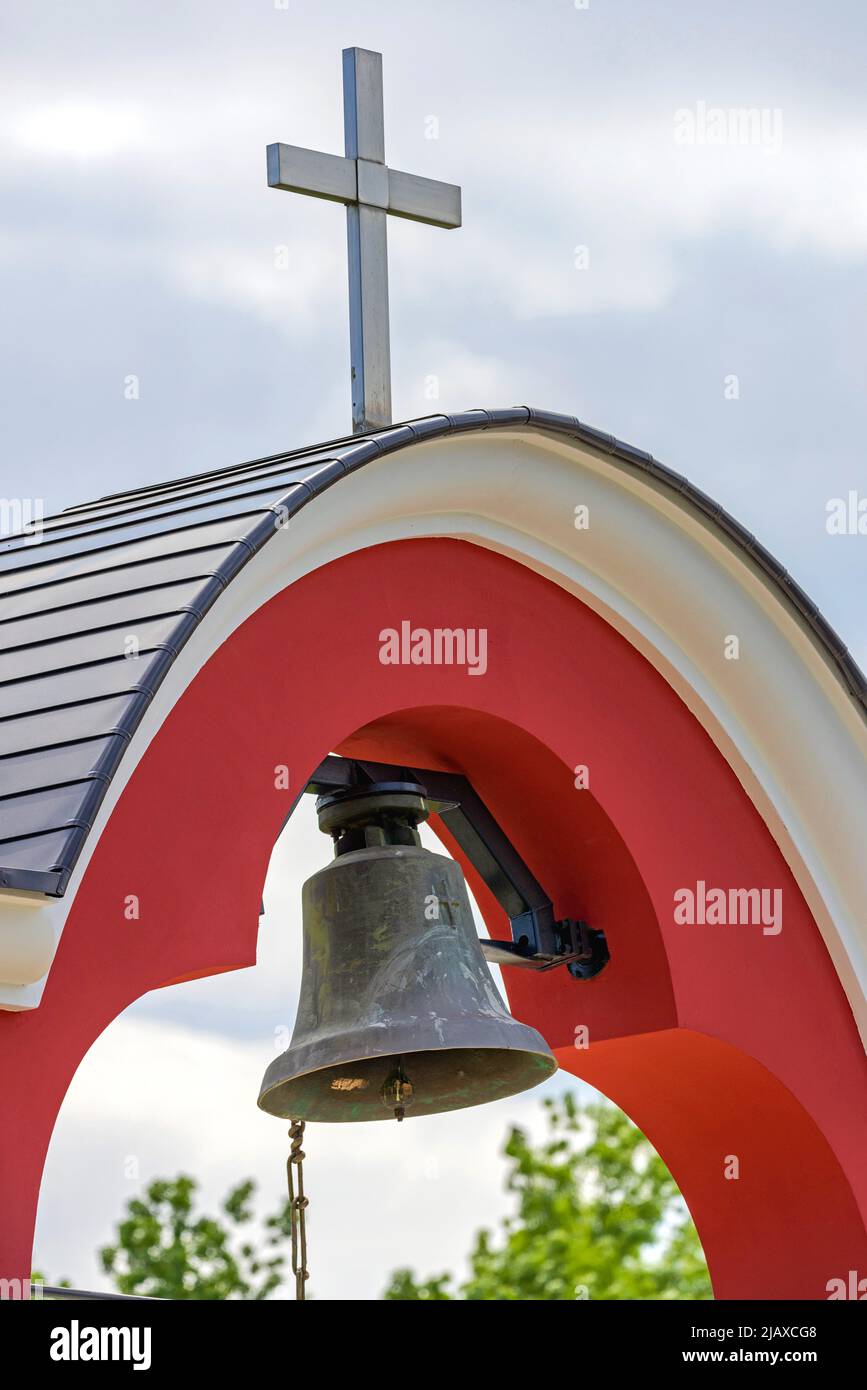 Bell Tower With Cross at Serbian Orthodox Church of New Martyrs ...