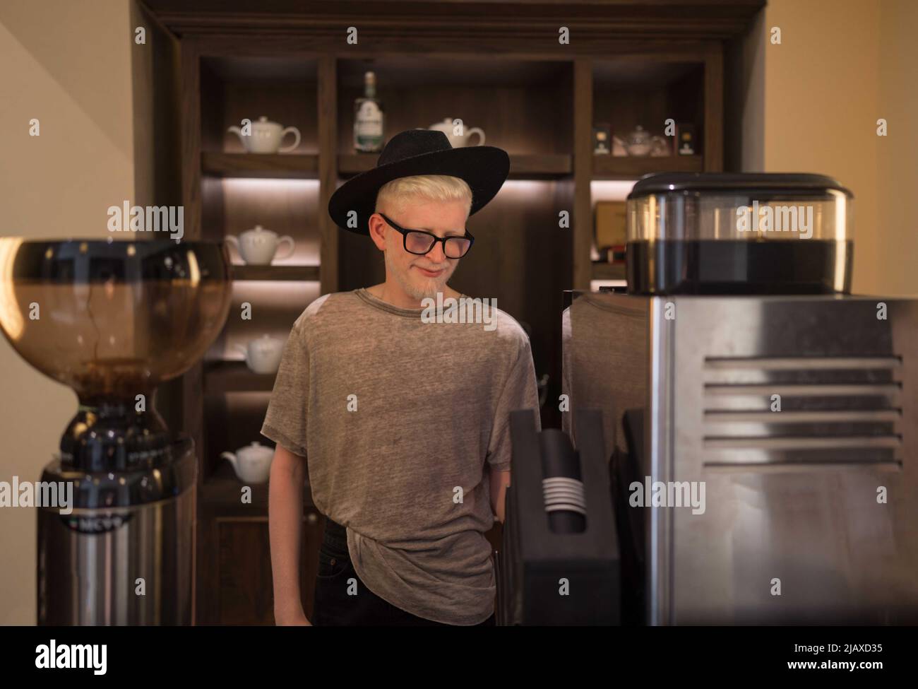 Glasses barista hi-res stock photography and images - Alamy