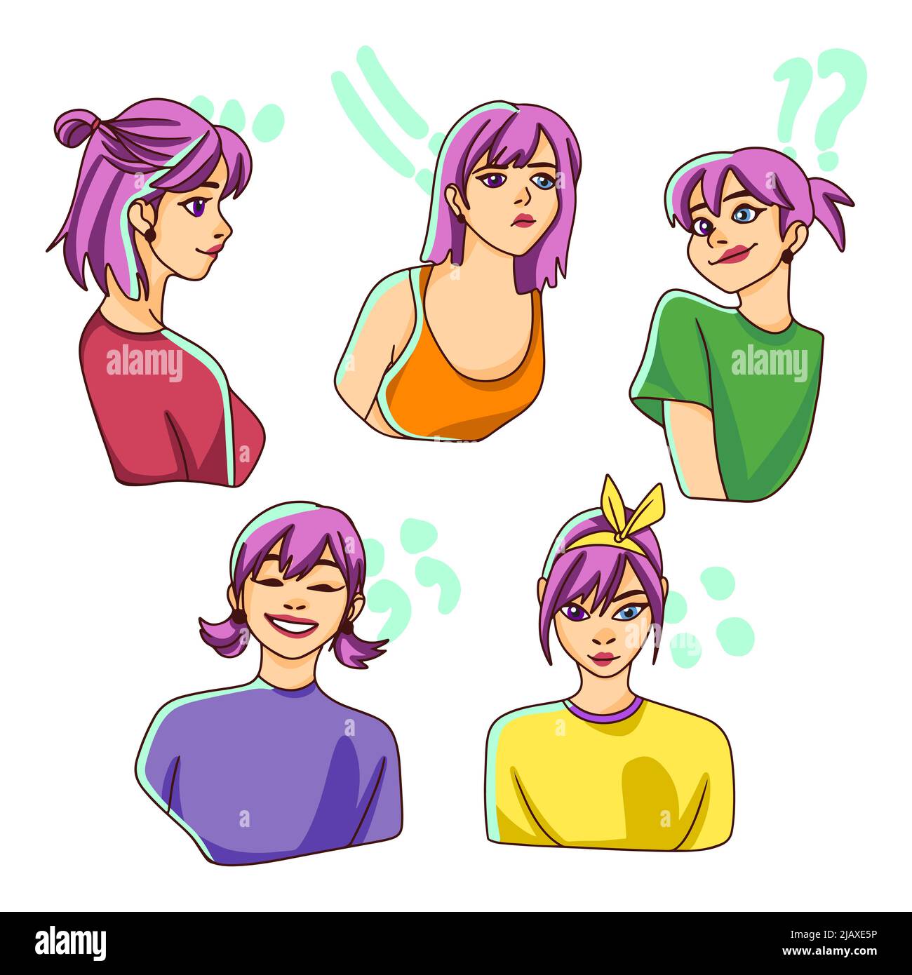 Girl objection Stock Vector Images - Alamy