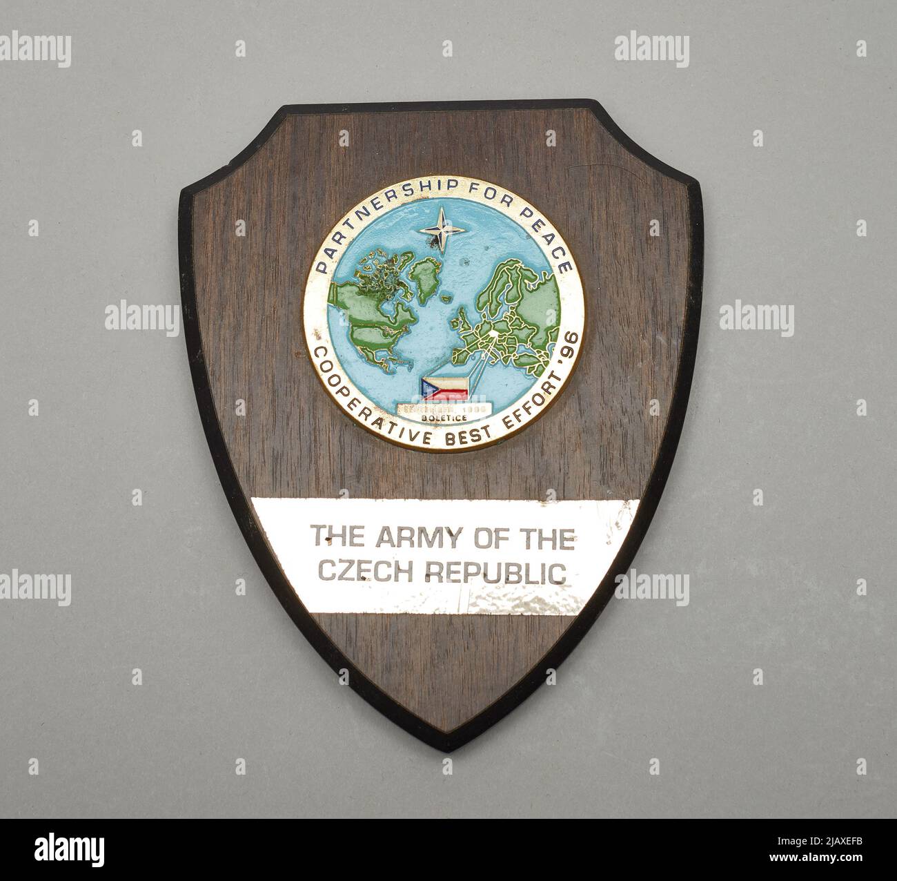 Commemorative gutter of the Czech army Partnership for Peace unknown ...